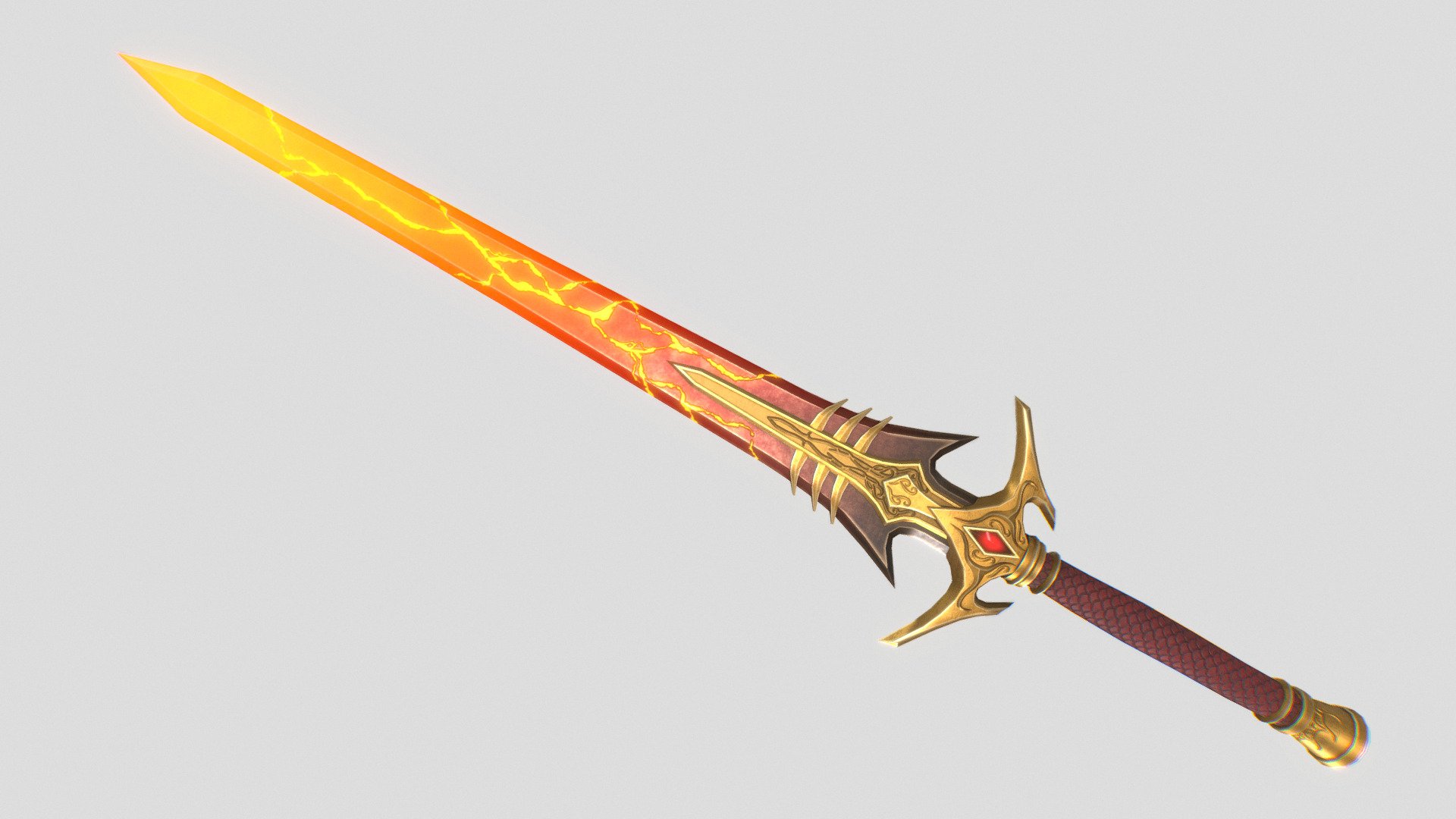 Fire blade - Buy Royalty Free 3D model by Anima Z (@Anima-Z) [05a9f6a ...