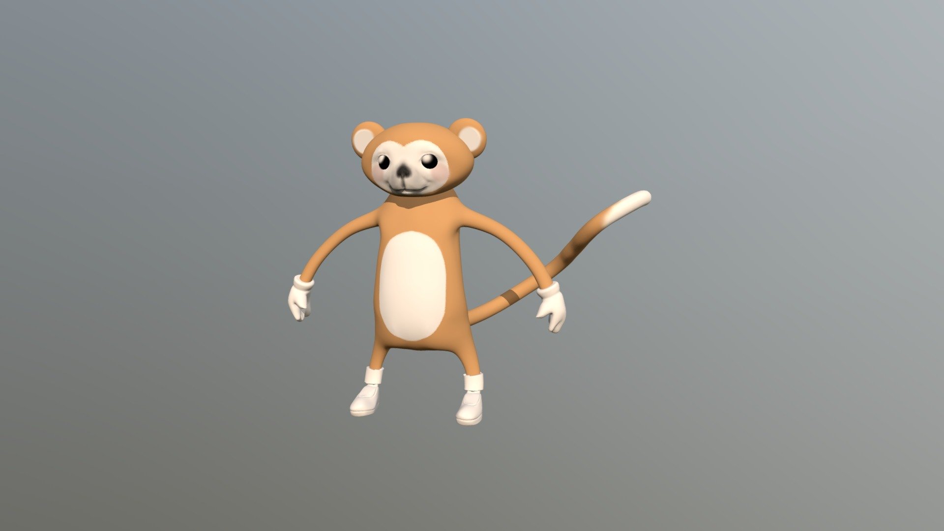 Monkey - 3D model by Azraelxt (@denisgetmanspb) [05ae3f1] - Sketchfab