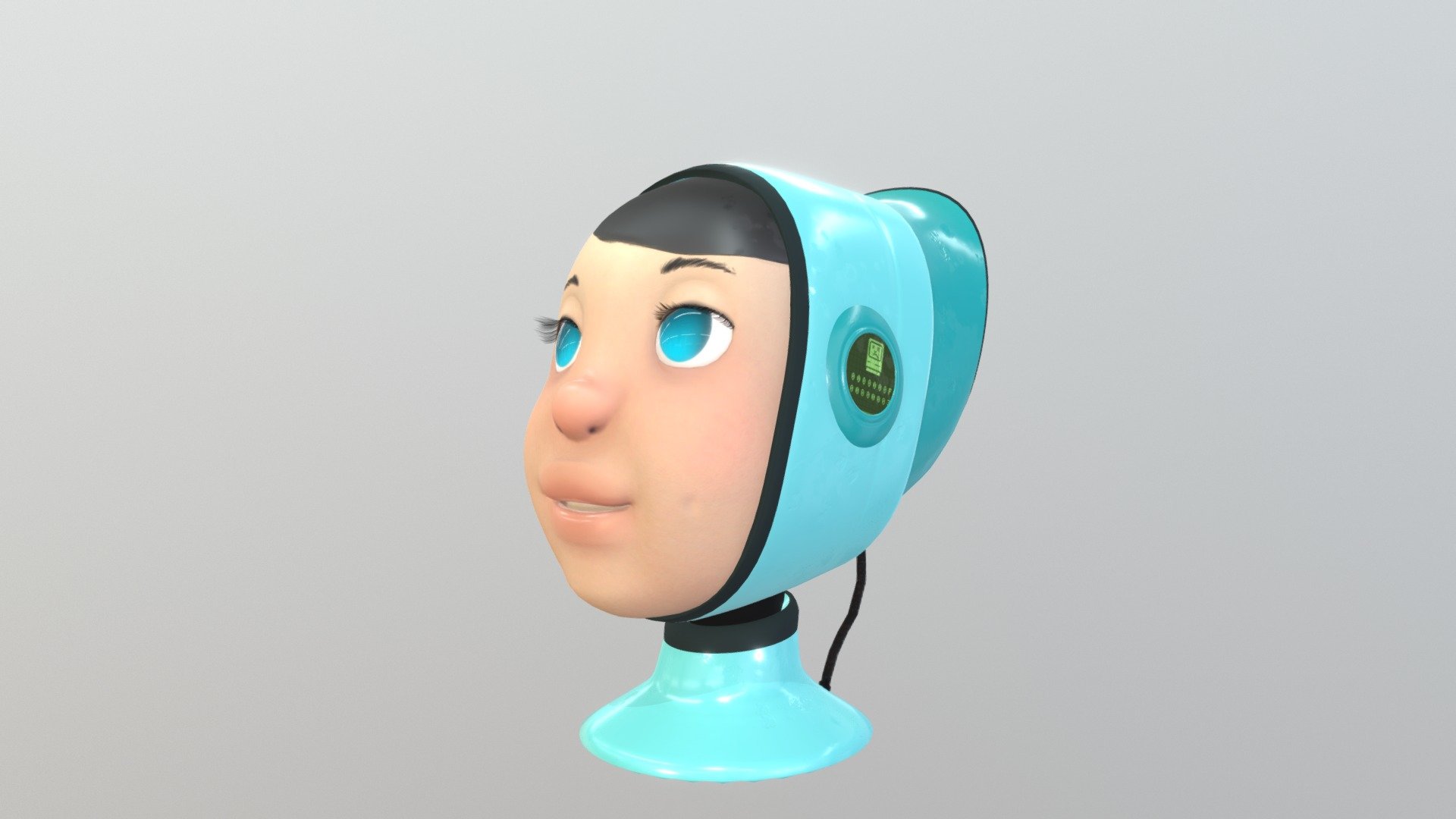 Robot Girl: Face Test - 3D model by amandalafrenais [05aeb73] - Sketchfab