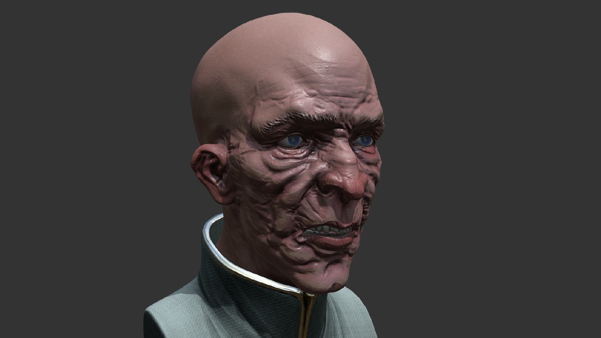 Bust Old Commander - 3D model by dunkel_kind [05b4bff] - Sketchfab
