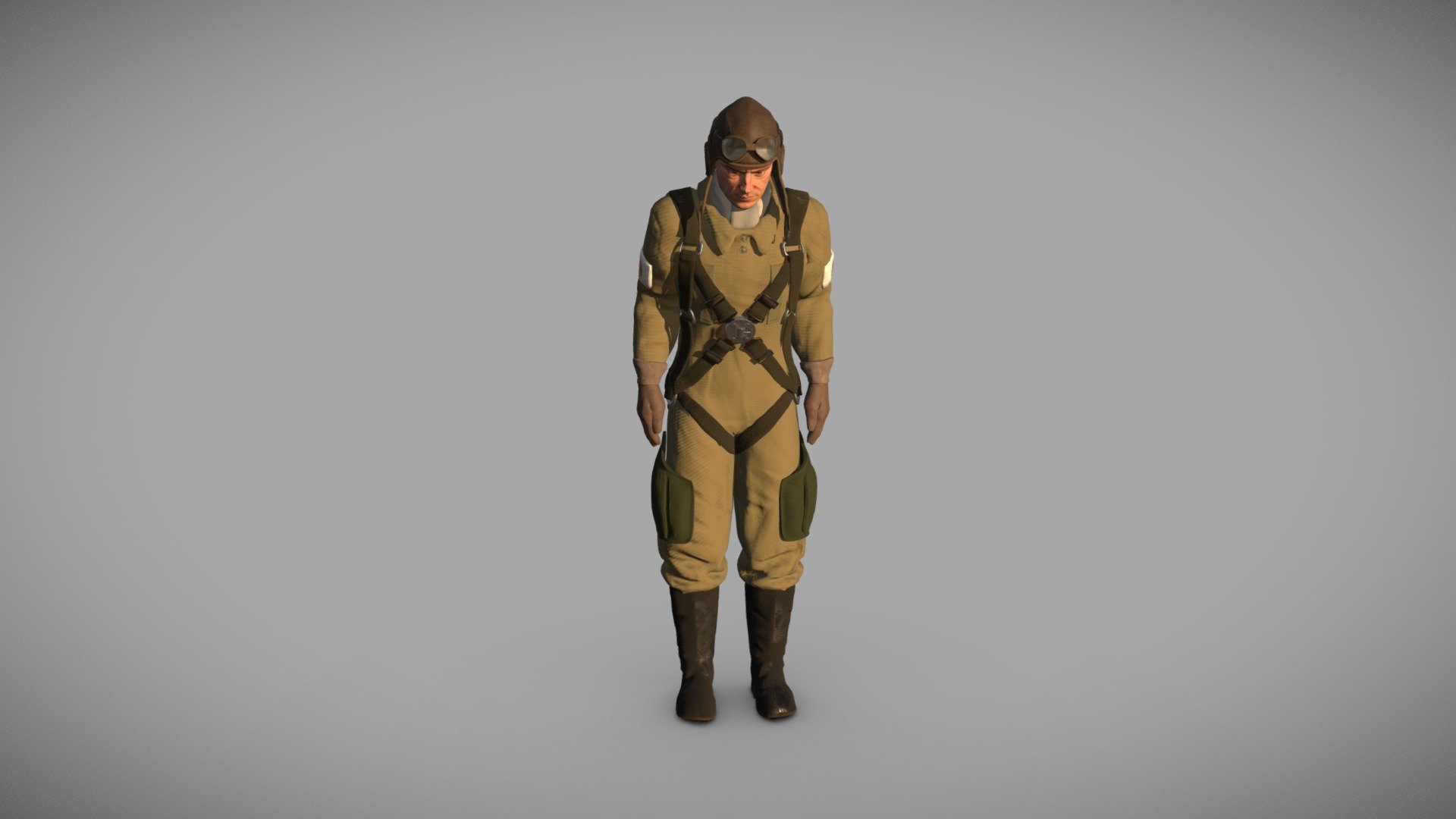 Japanese Kamikaze Pilot. WWII - 3D model by Museum of the Second World ...
