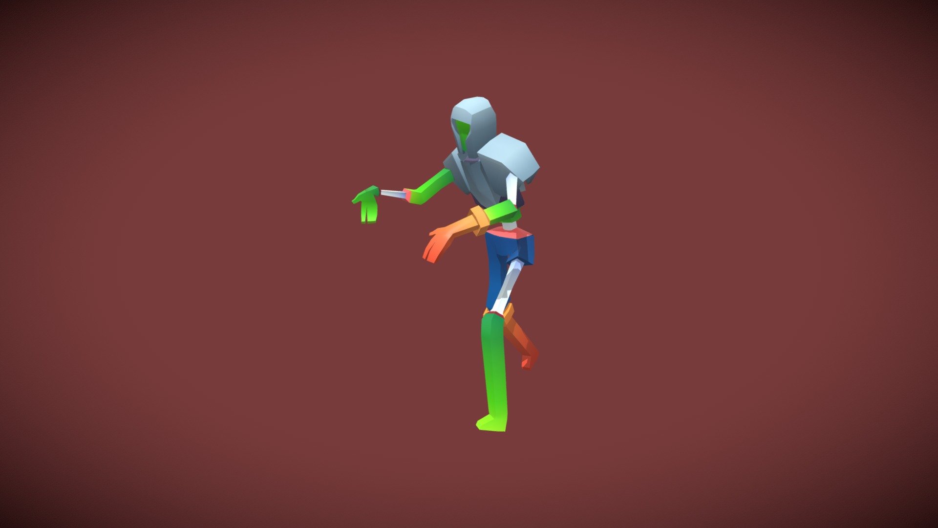 Zombie Melee - Animated & Game Ready - Download Free 3D model by Tiago ...