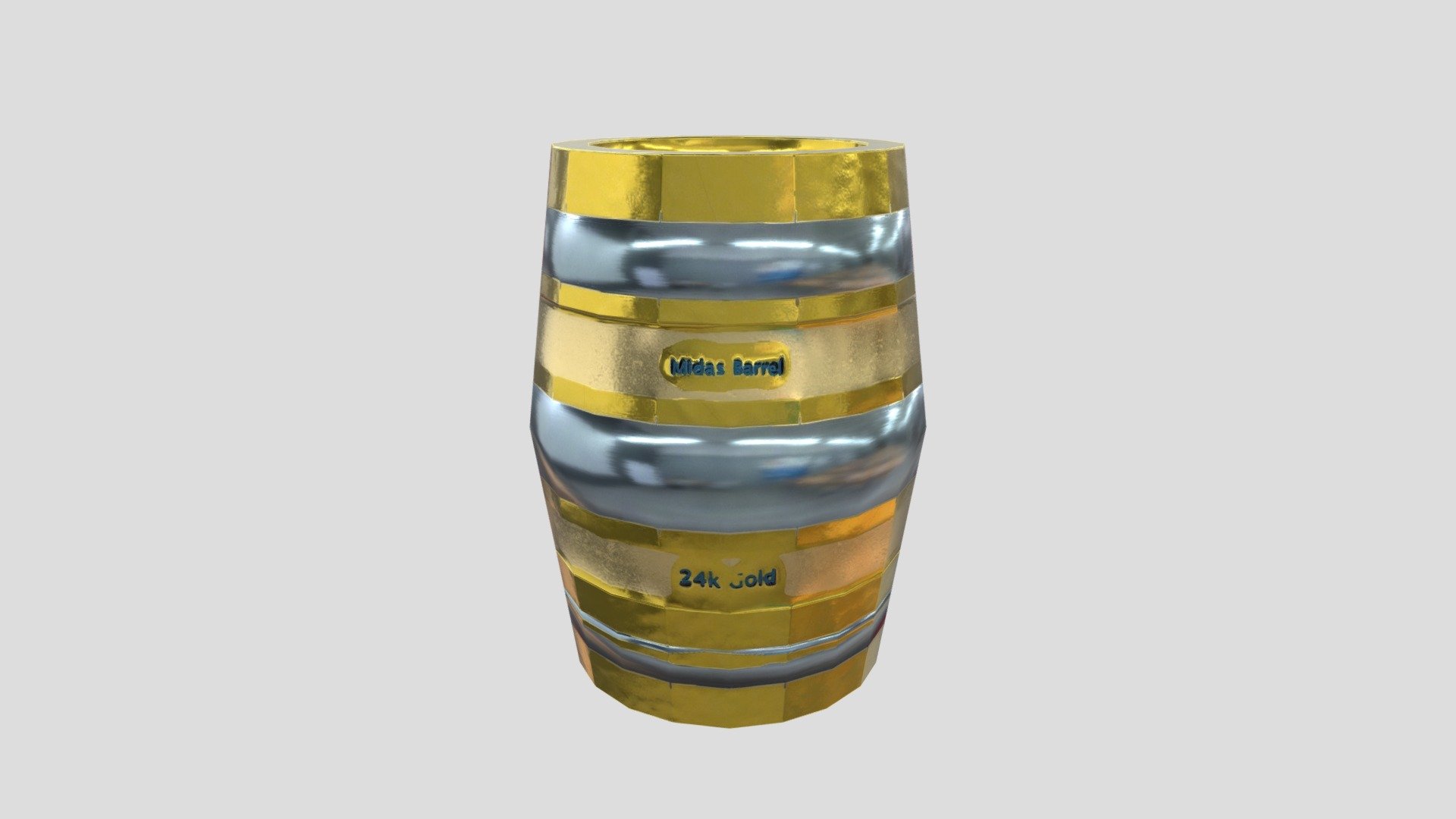 Futuristic Golden Barrel 1945! (Realistic) - 3D model by ...