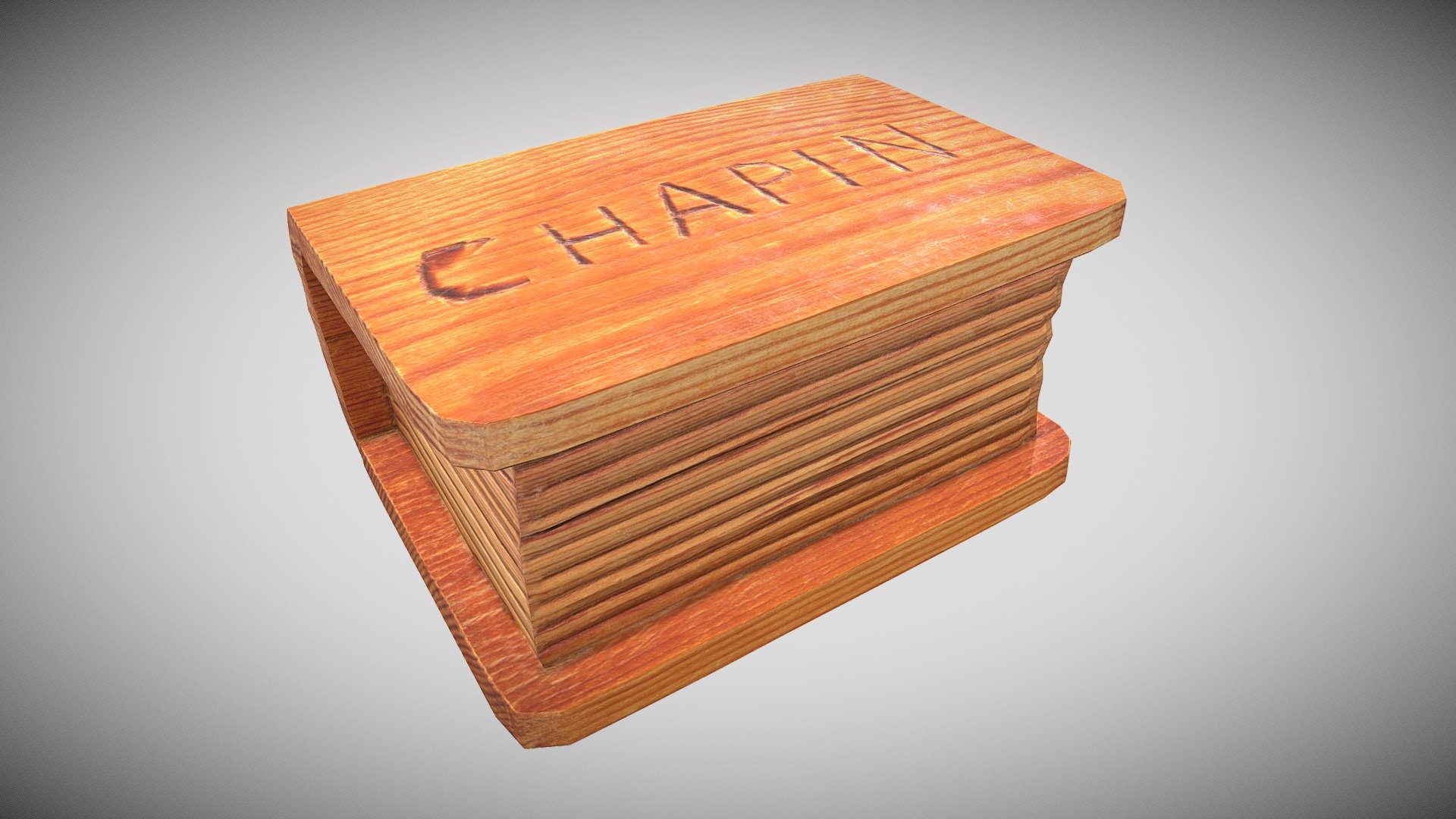 Wooden Book Box - 3D model by Chapin (@chapinr) [05bd9cf] - Sketchfab
