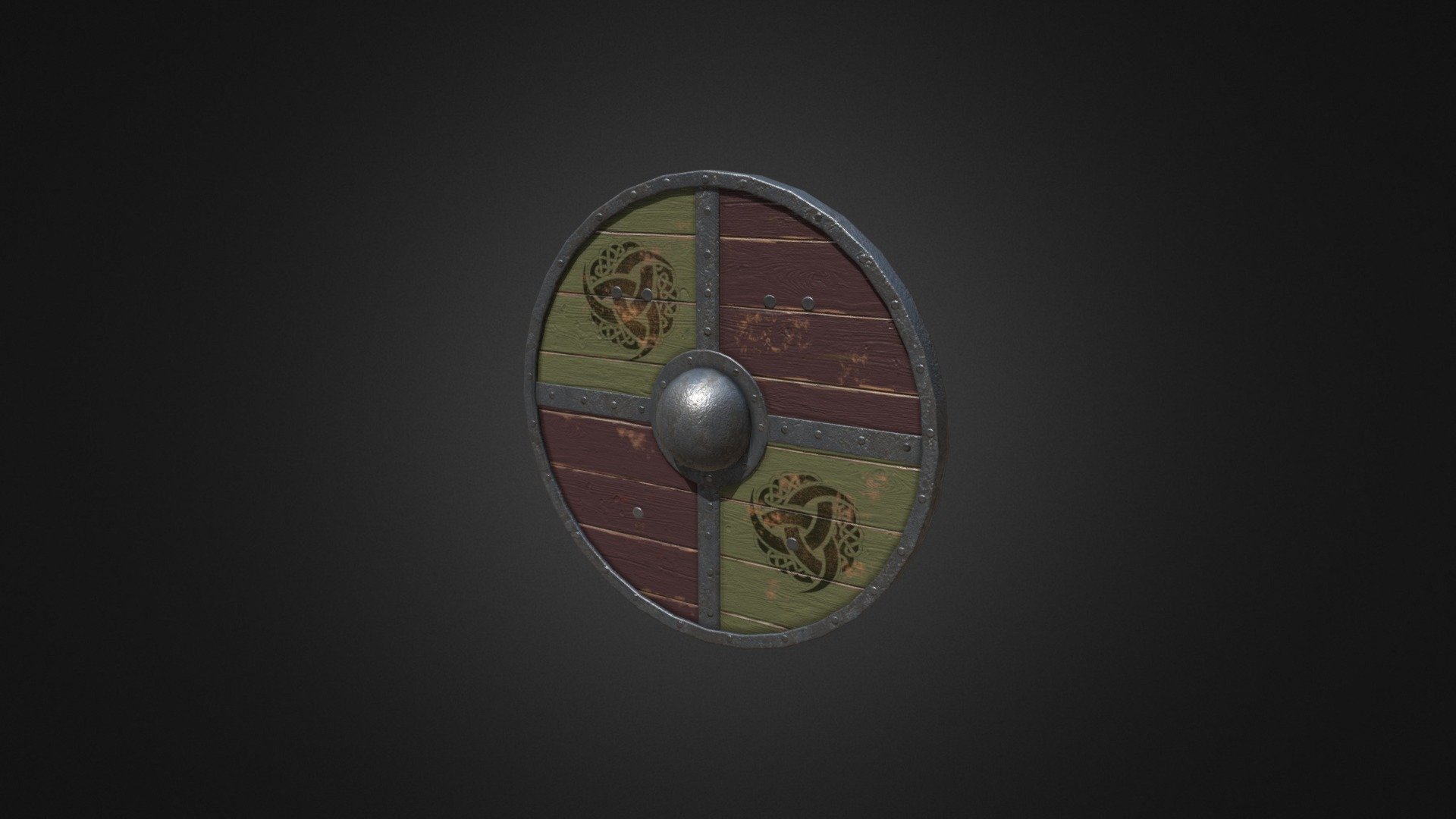 Medieval scandinavian shield figure 2 - 3D model by NikiYani [05c0a84 ...