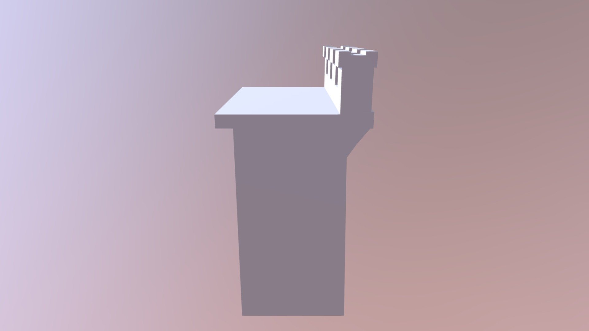 Untextured Wall - 3D model by Blaize [05c1384] - Sketchfab