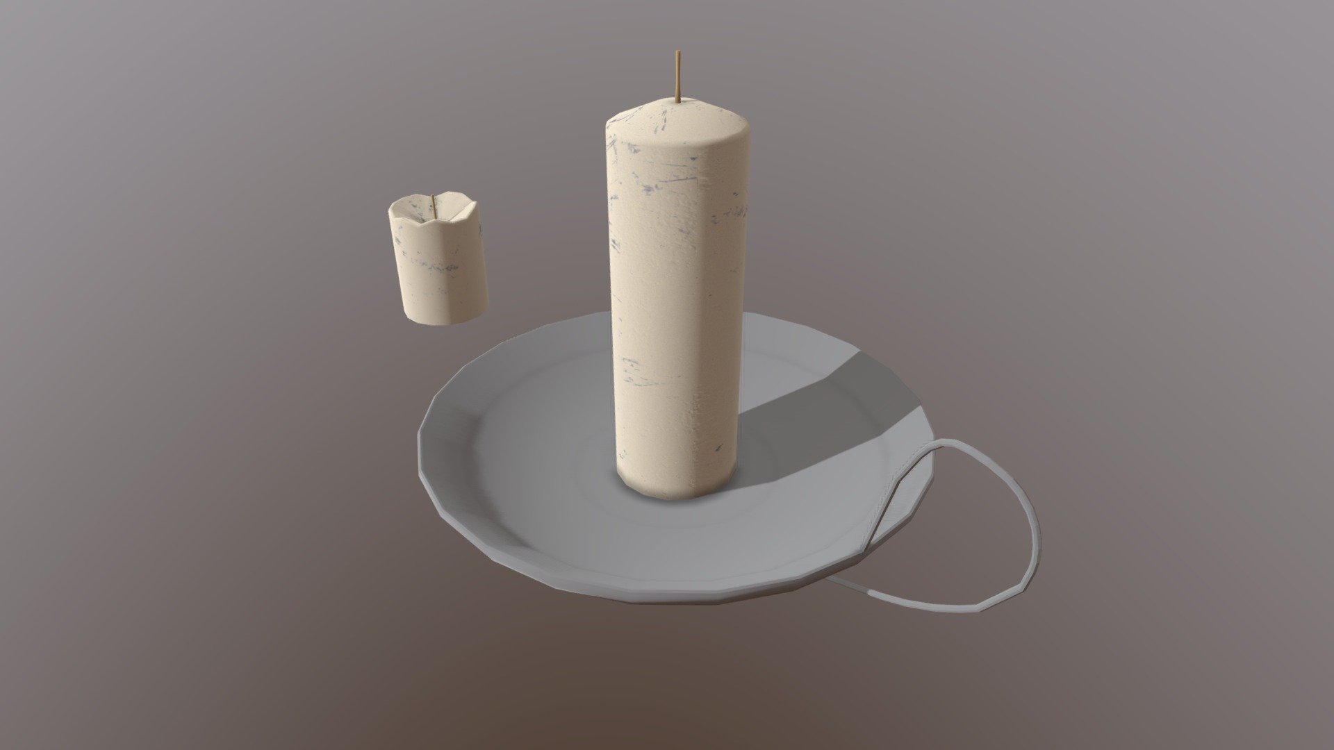 Candle (low poly) free - Download Free 3D model by Thomas Binder ...