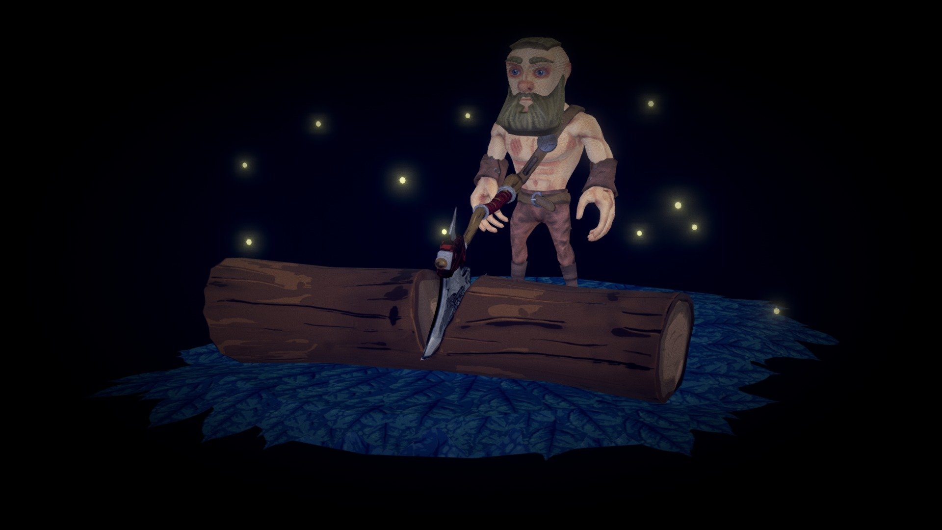Viking of the full moon - 3D model by Browl (@browlart) [05c1c8c ...