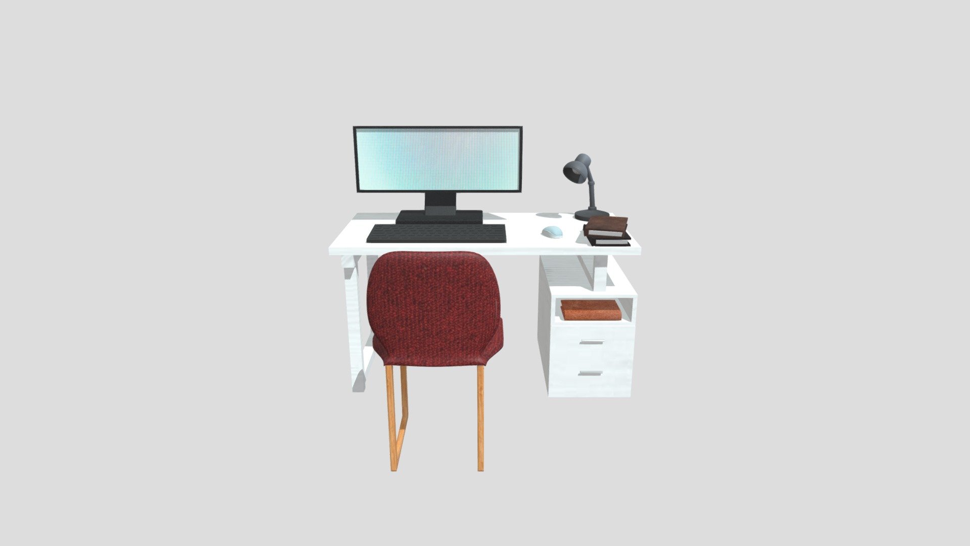 Desk Model With Textures/Smoothed - Group 2 - 3D model by miralemb ...
