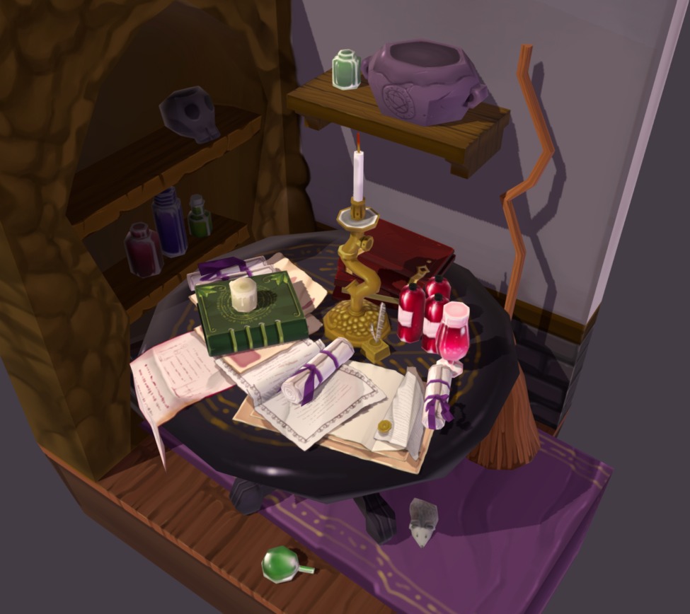 Witch table - 3D model by Jin (@danger_s) [05c57b3] - Sketchfab