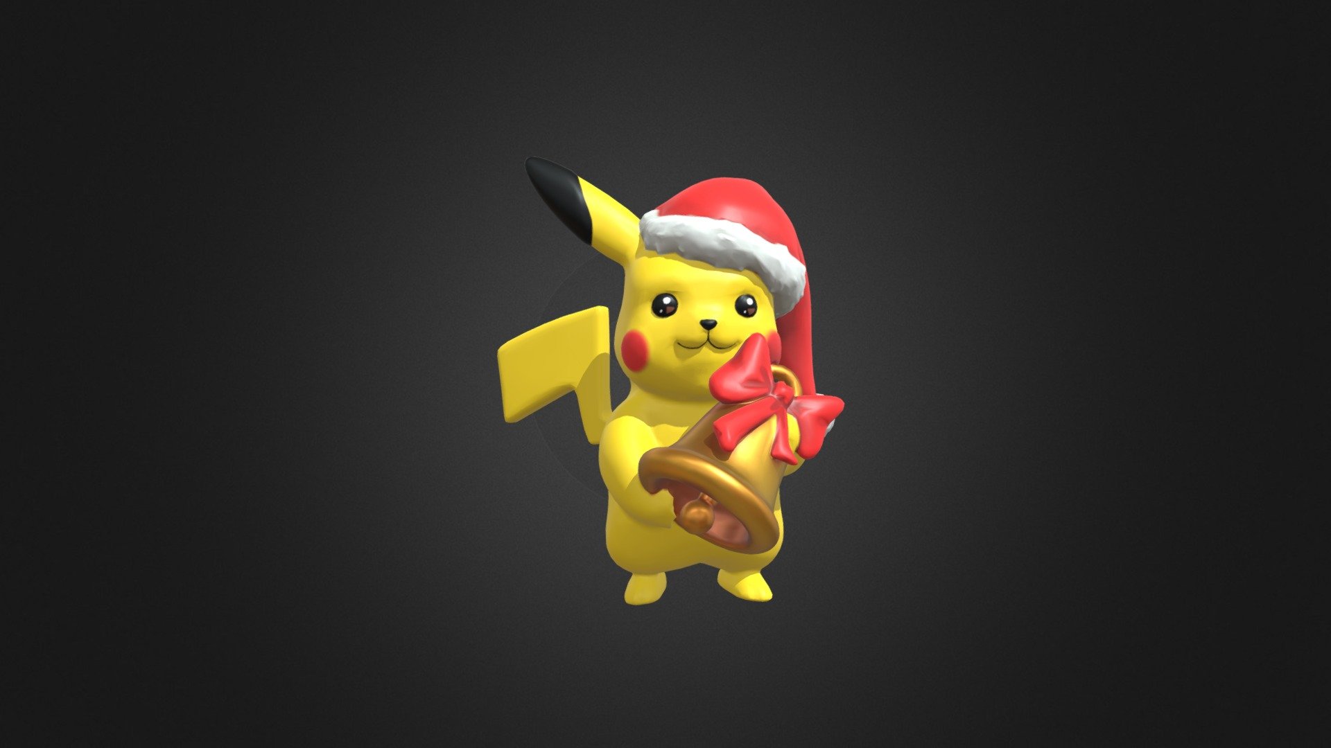 PIKACHU_01_CHRISTMAS_3D PRINT FILE STL (POKEMON) - Download Free 3D ...