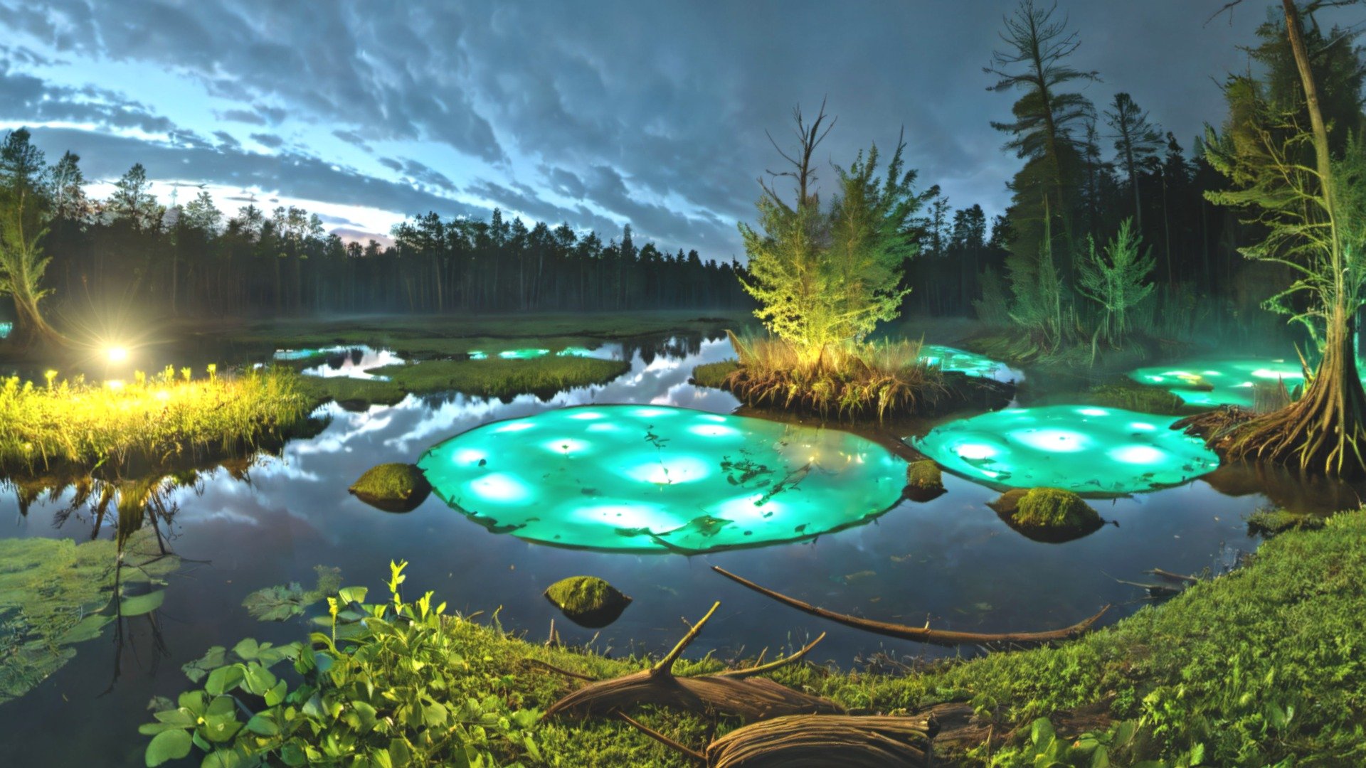 HDRI Swamp and Wetland Panorama D - Buy Royalty Free 3D model by ...