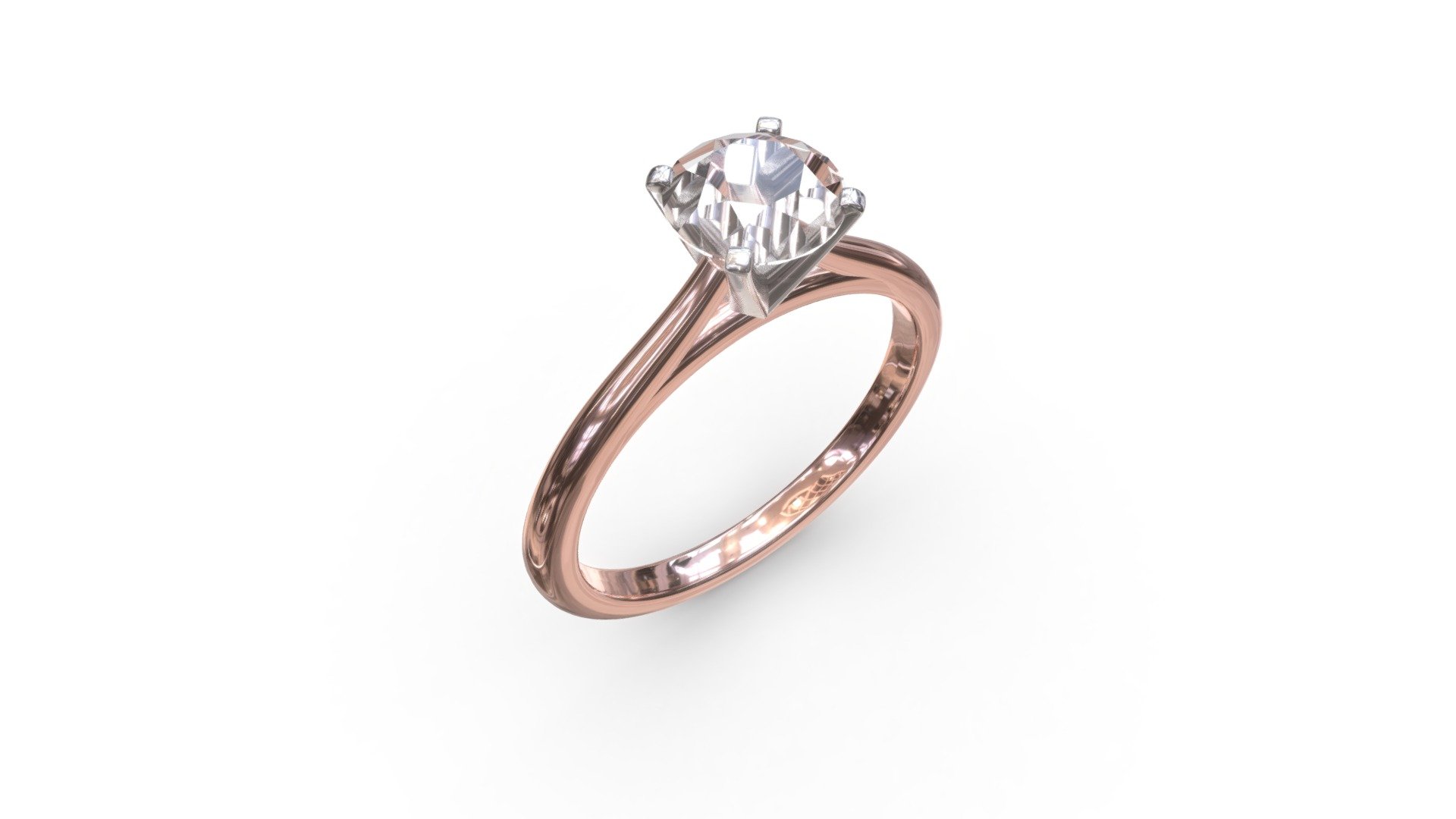 Cathedral Engagement Ring - Buy Royalty Free 3D model by Luis Rocha ...