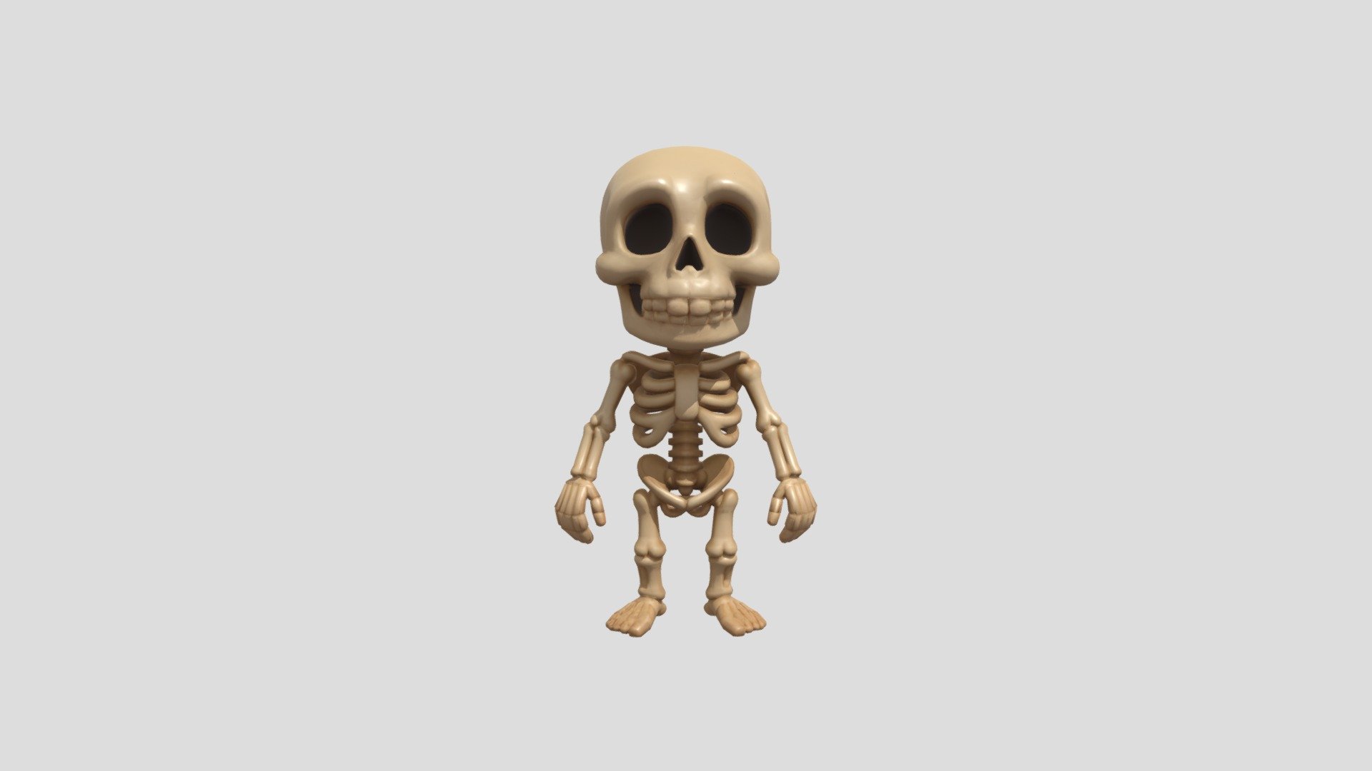 Cute Skull Character - Download Free 3D model by Yoo Game Art ...