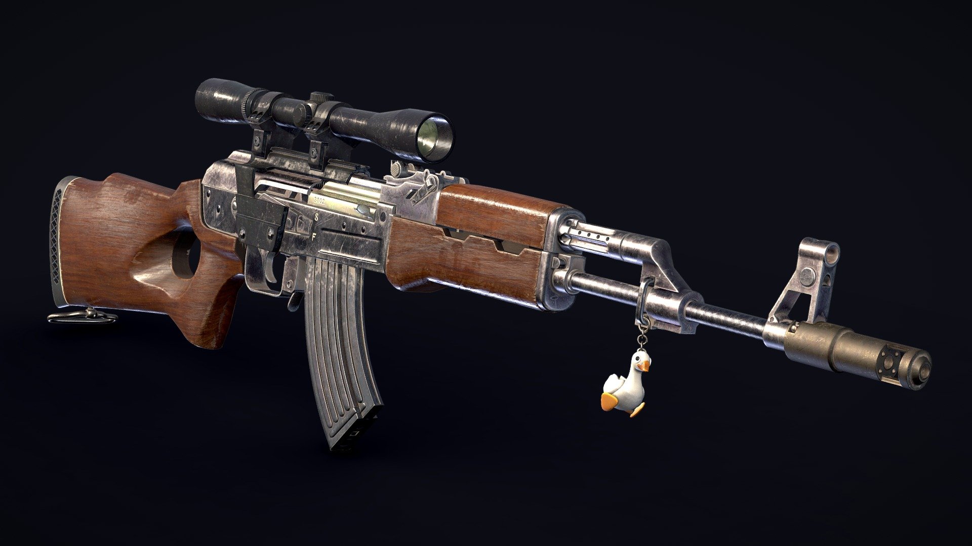 Rifle MAK-90 - 3D model by Christiane Schaper (@ChristianeSchaper ...