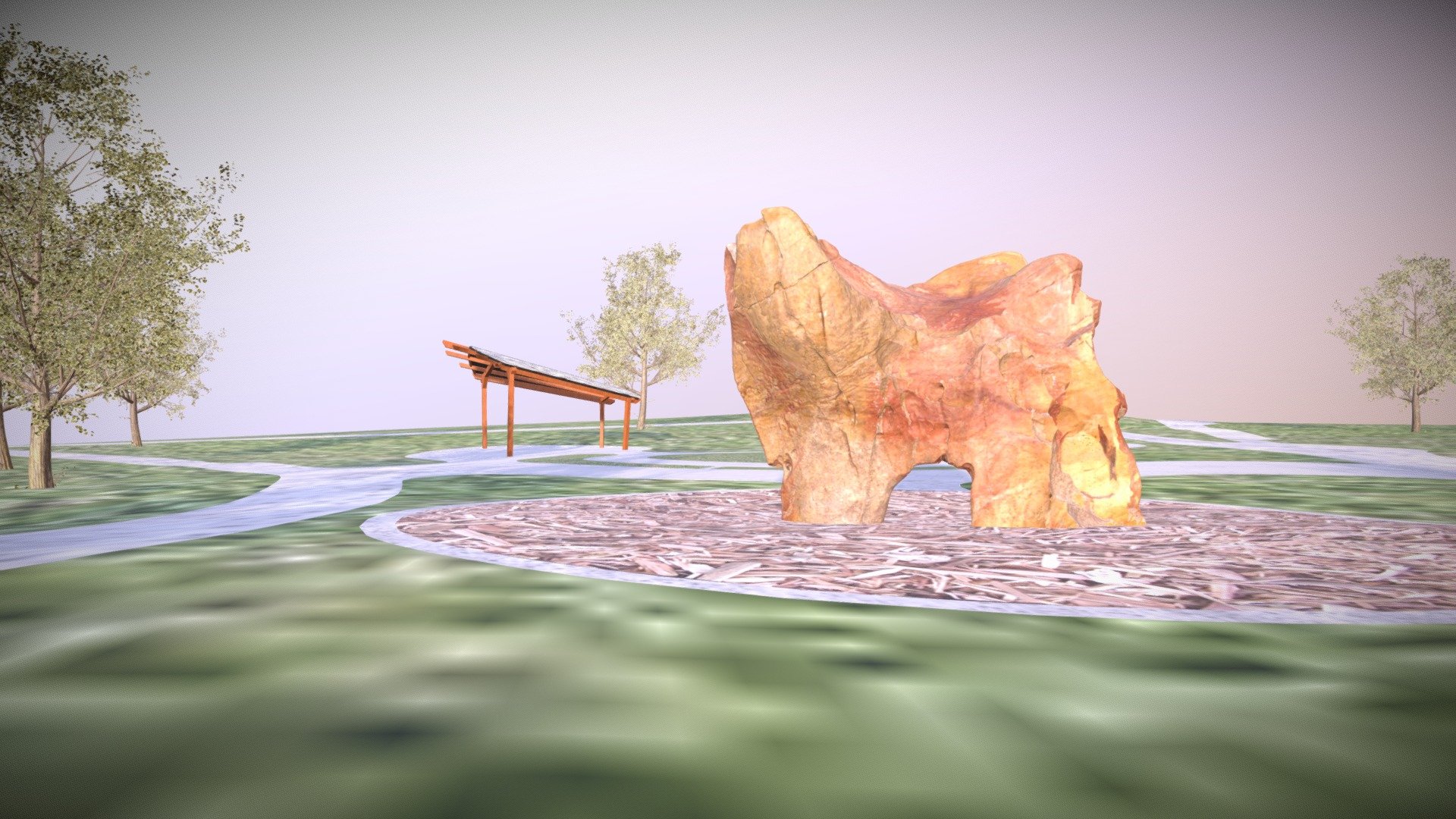 Cook Park, Atlanta - Concept 1, by ID Sculpture - 3D model by Sean Mon ...