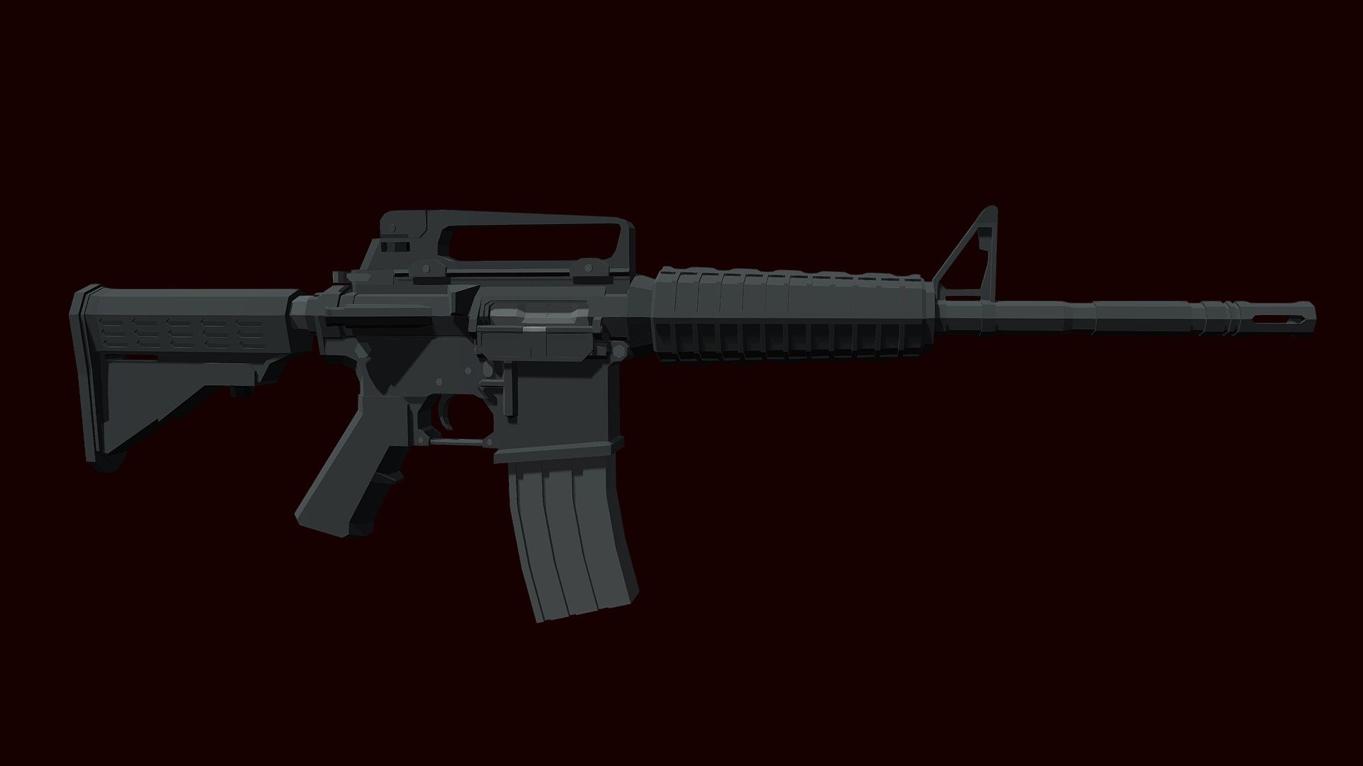 Low poly M4A1 - 3D model by BLACKACTIVITY [05d15ea] - Sketchfab