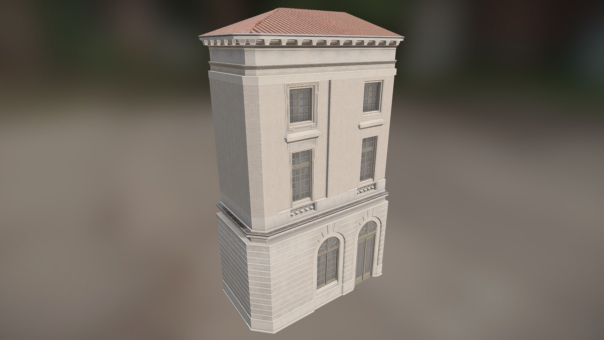 Neoclassical Building | Modular - Download Free 3D model by Franjo ...