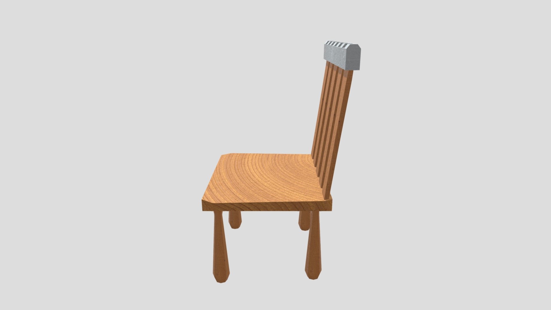 Wooden Chair - 3D model by cltnnielsen [05d2281] - Sketchfab