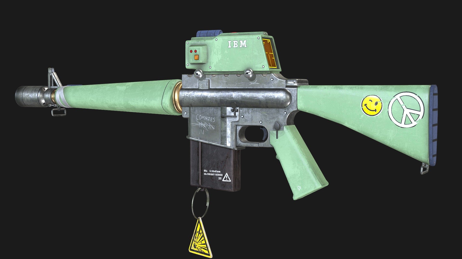 Cartoon M16 - 3D model by shrednector [05d564c] - Sketchfab