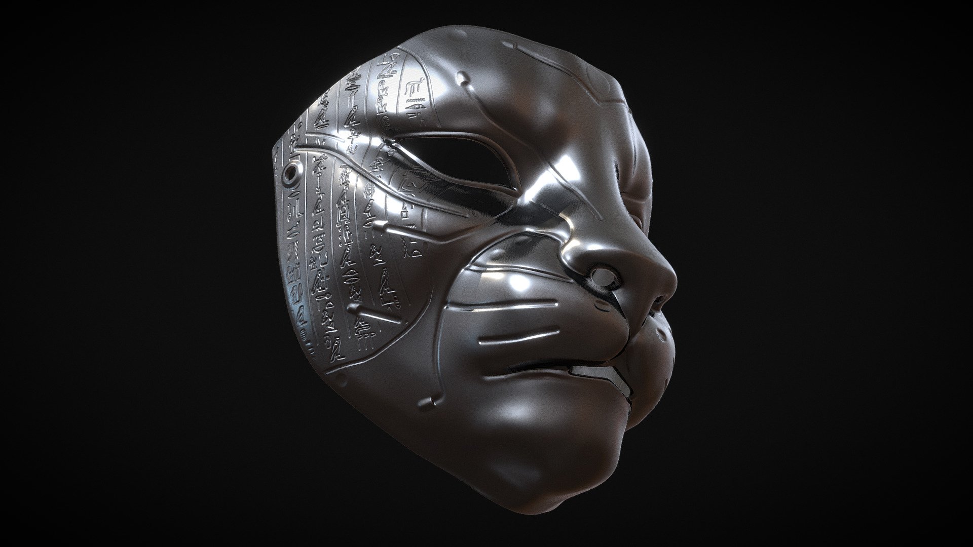 Egyptian lion mask - Buy Royalty Free 3D model by Marius Ciulei ...