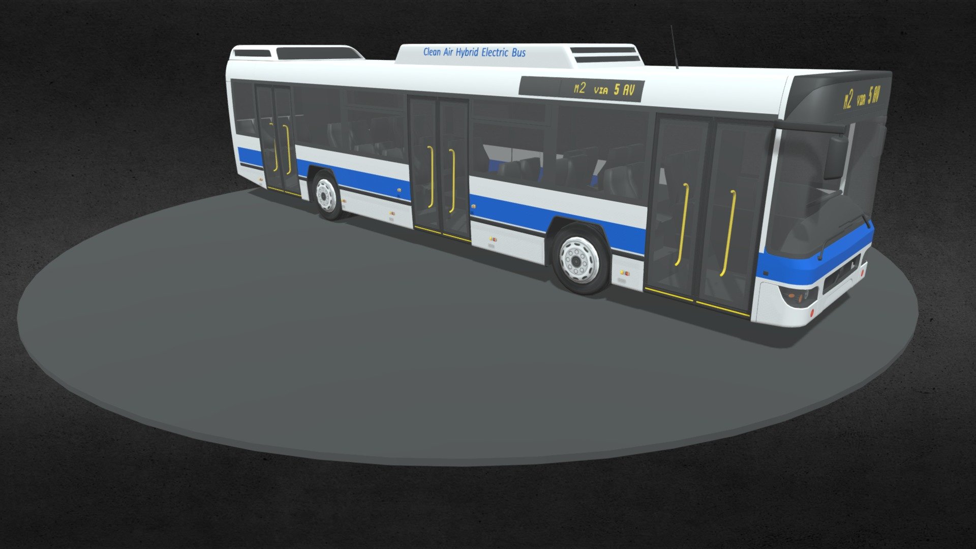 New York City Bus 3d Model - 3D model by nuralam018 [05d8520] - Sketchfab