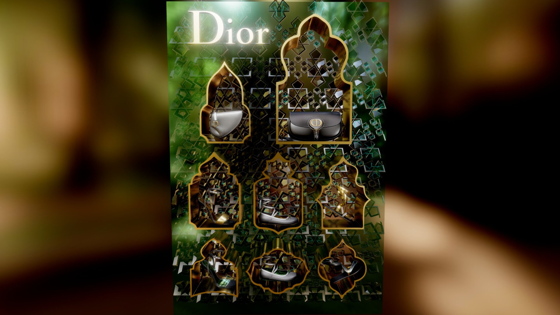 Dior arabic inspired window display (escaparate) - Download Free 3D ...
