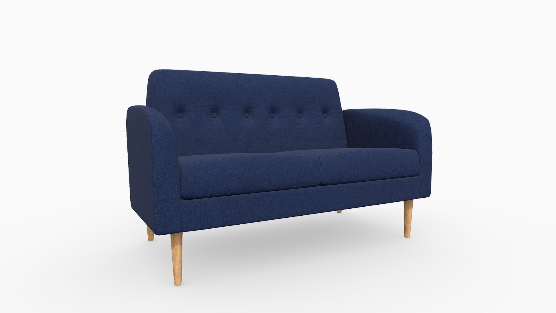 M1154.Sofa2PuestoValkiriaTelaNovaAzul55 - Buy Royalty Free 3D model by ...