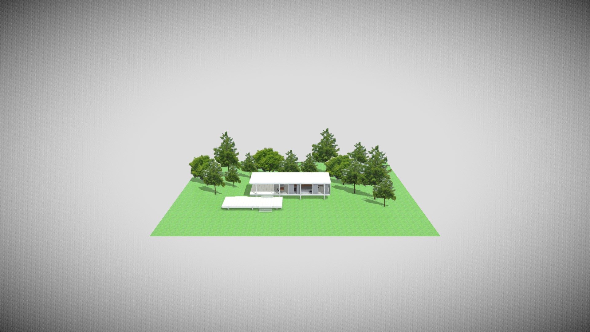 Farnsworth House - 3D model by 21101978 [05dd3ff] - Sketchfab