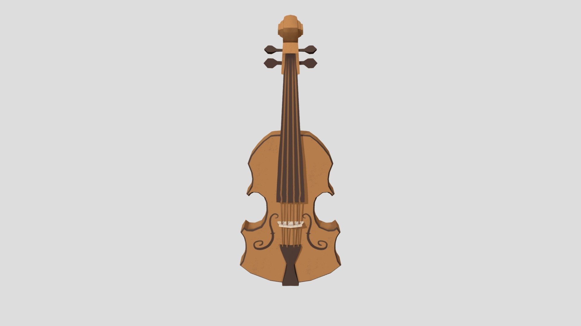 Stylized Violin - 3D model by VelvetLovi [05de6ff] - Sketchfab