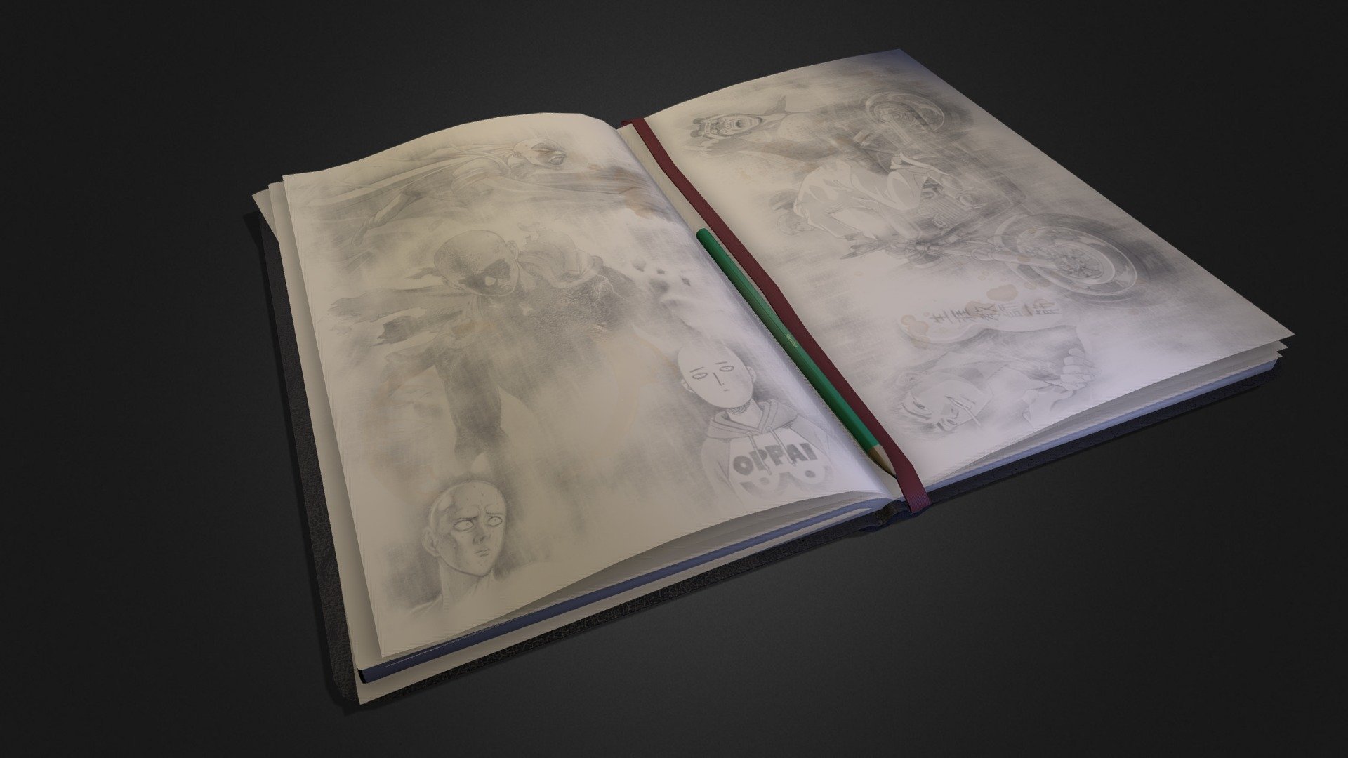HW#10 Simple asset; DP:3; My sketchbook - Download Free 3D model by ...