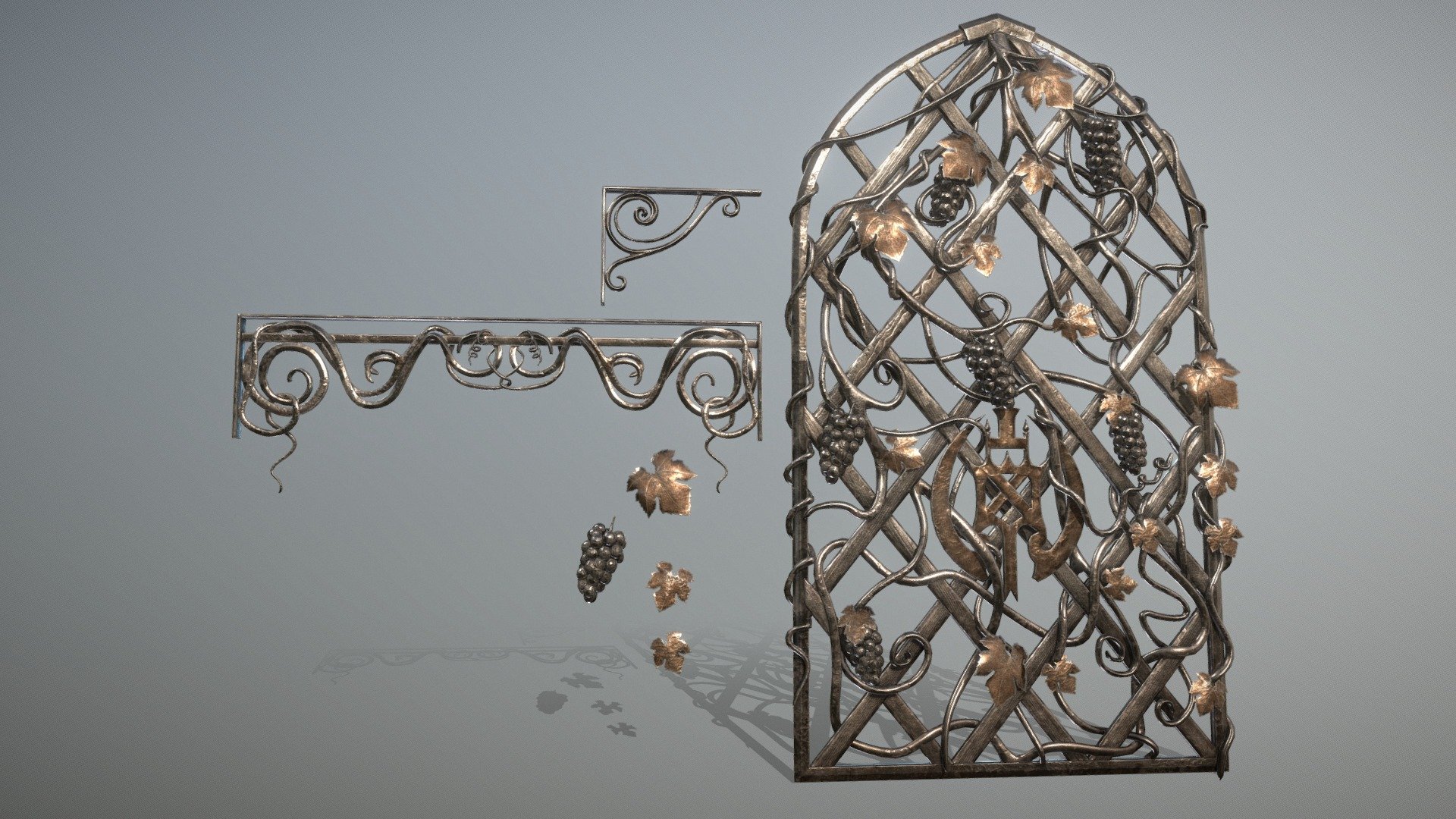 Mediterranean Metalurgy |UE5| Gate+Ornaments - Download Free 3D model by MightyPinecone (@Mighty ...
