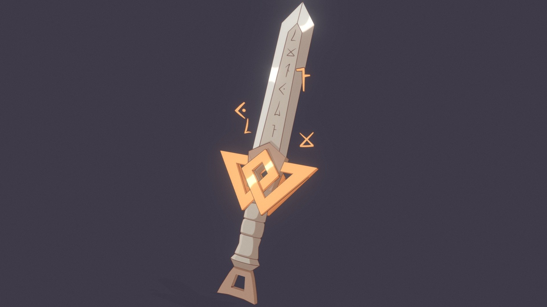 Rune Sword - 3D model by Magdaaaaa [05e171a] - Sketchfab