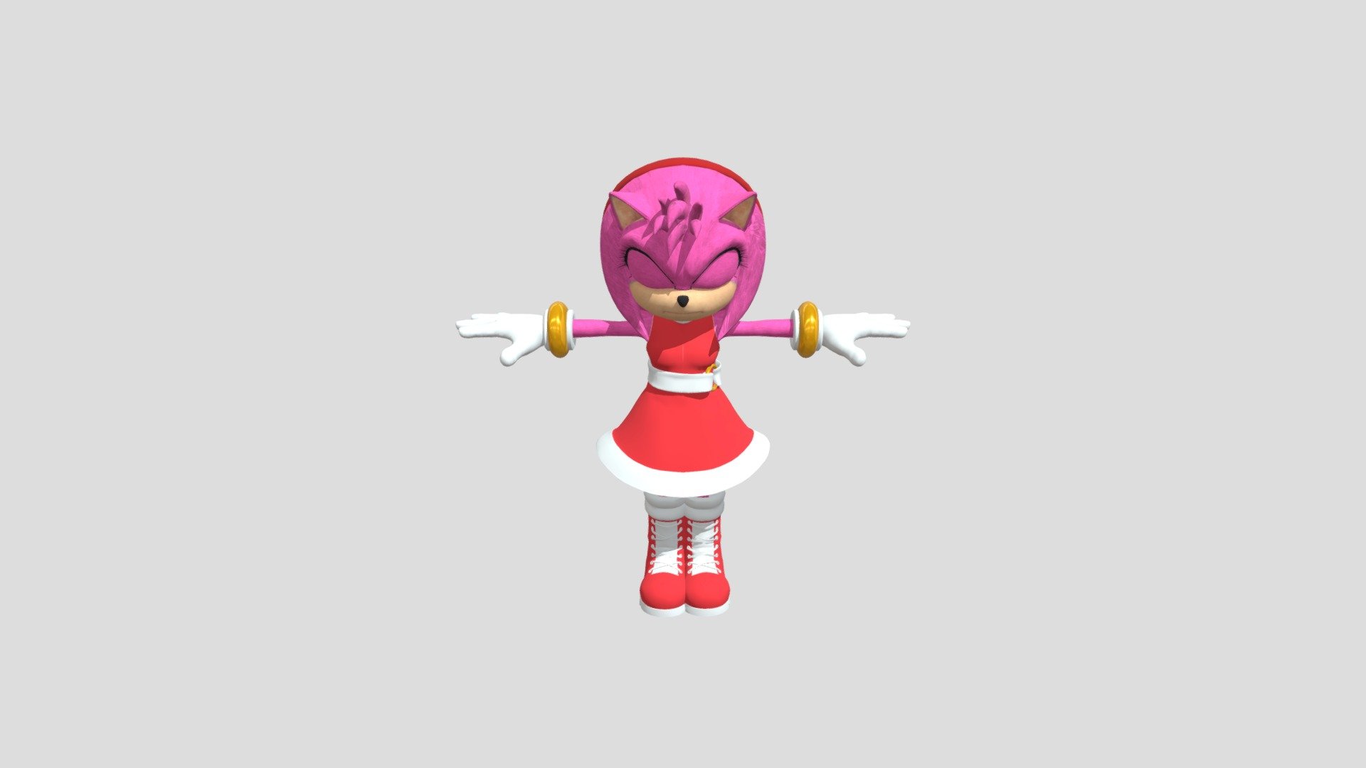 Amy Rose Movie SXSG (Fan Art No Rig) - Download Free 3D model by ...