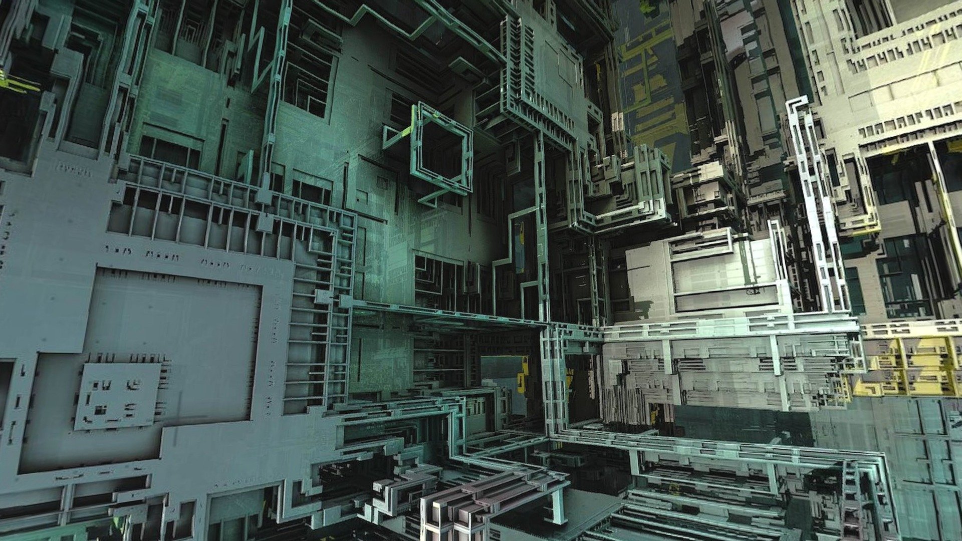 Big machine hall - Mandelbulb3D fractal image - Download Free 3D model ...