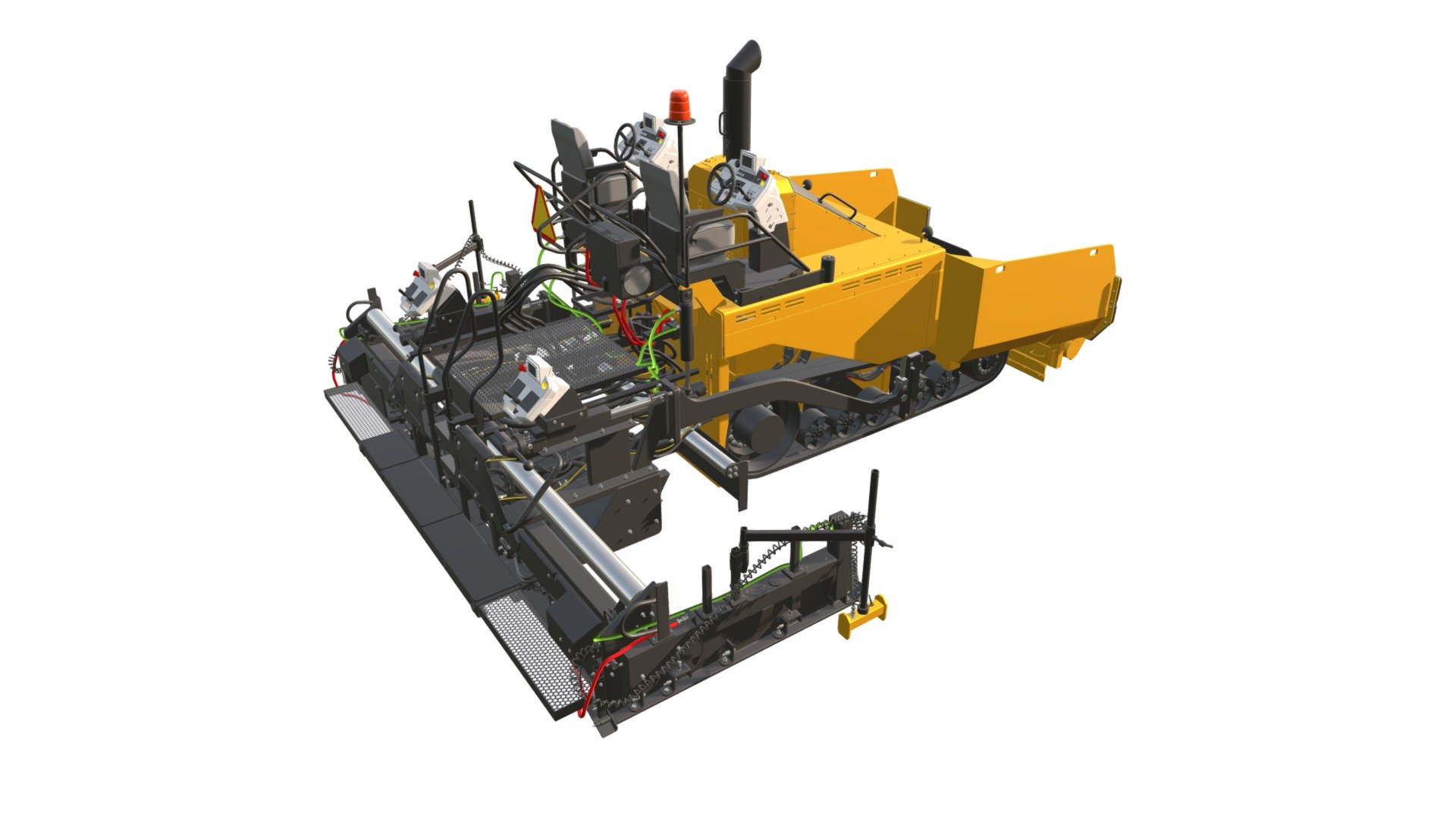 Asphalt Paver - Buy Royalty Free 3D model by 3DHorse (@3DHorse ...