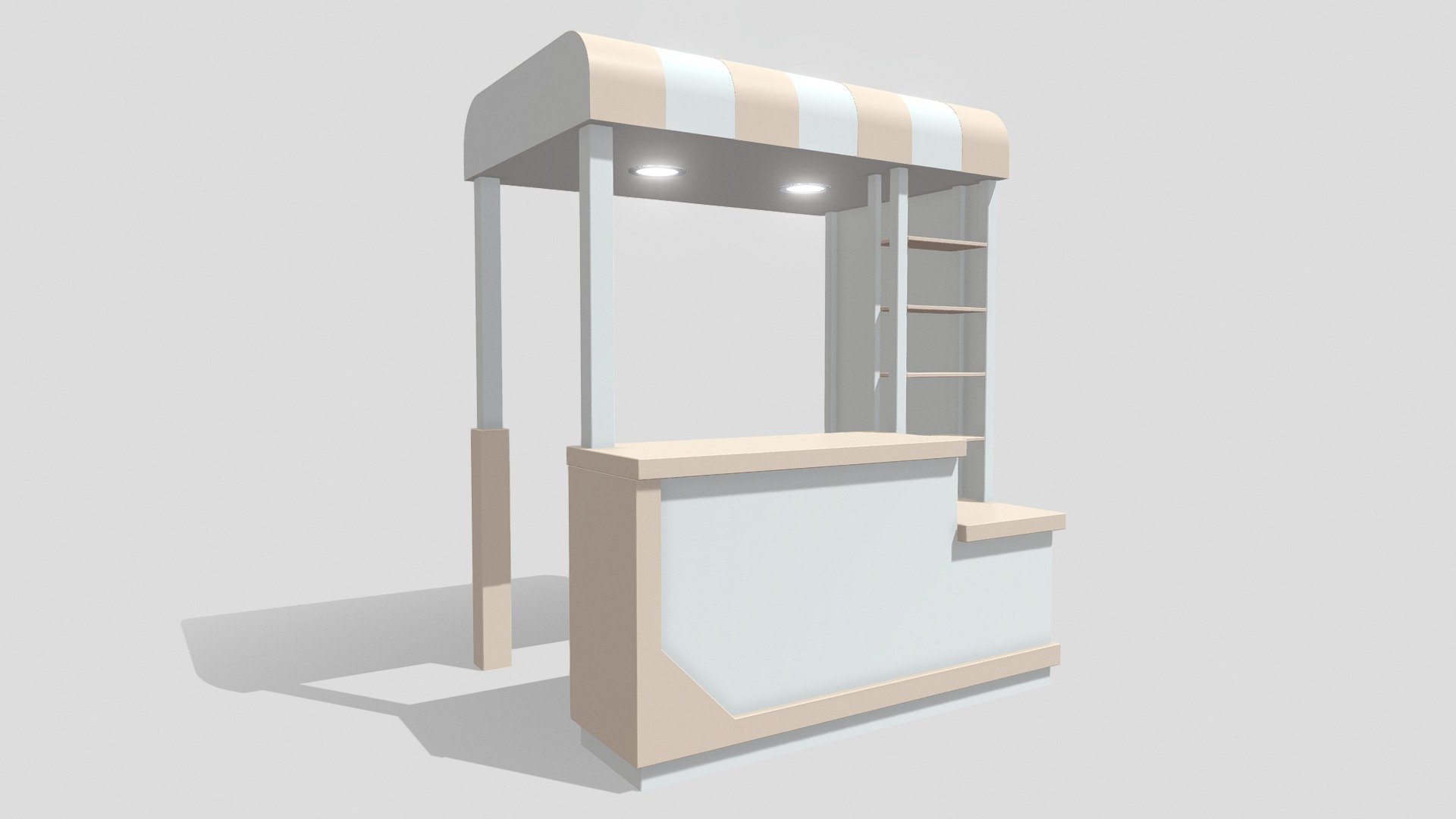 Pop Up Stall - Buy Royalty Free 3D model by CGBee (@cg.bee) [05e6e89 ...