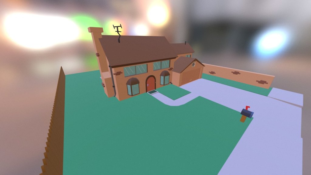 The Simpsons House - 3D model by kesoandkern [05e790a] - Sketchfab