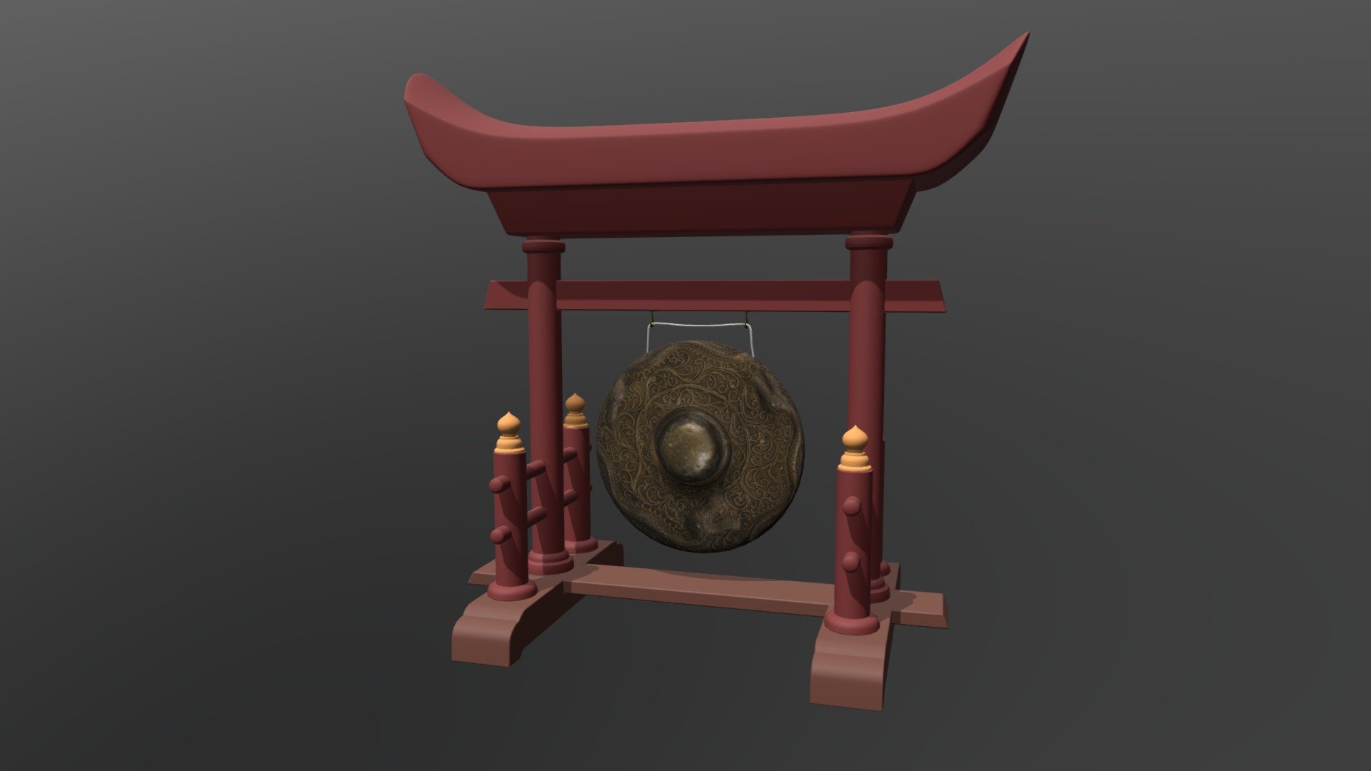 Gong - 3D model by annnamiko [05ee22c] - Sketchfab