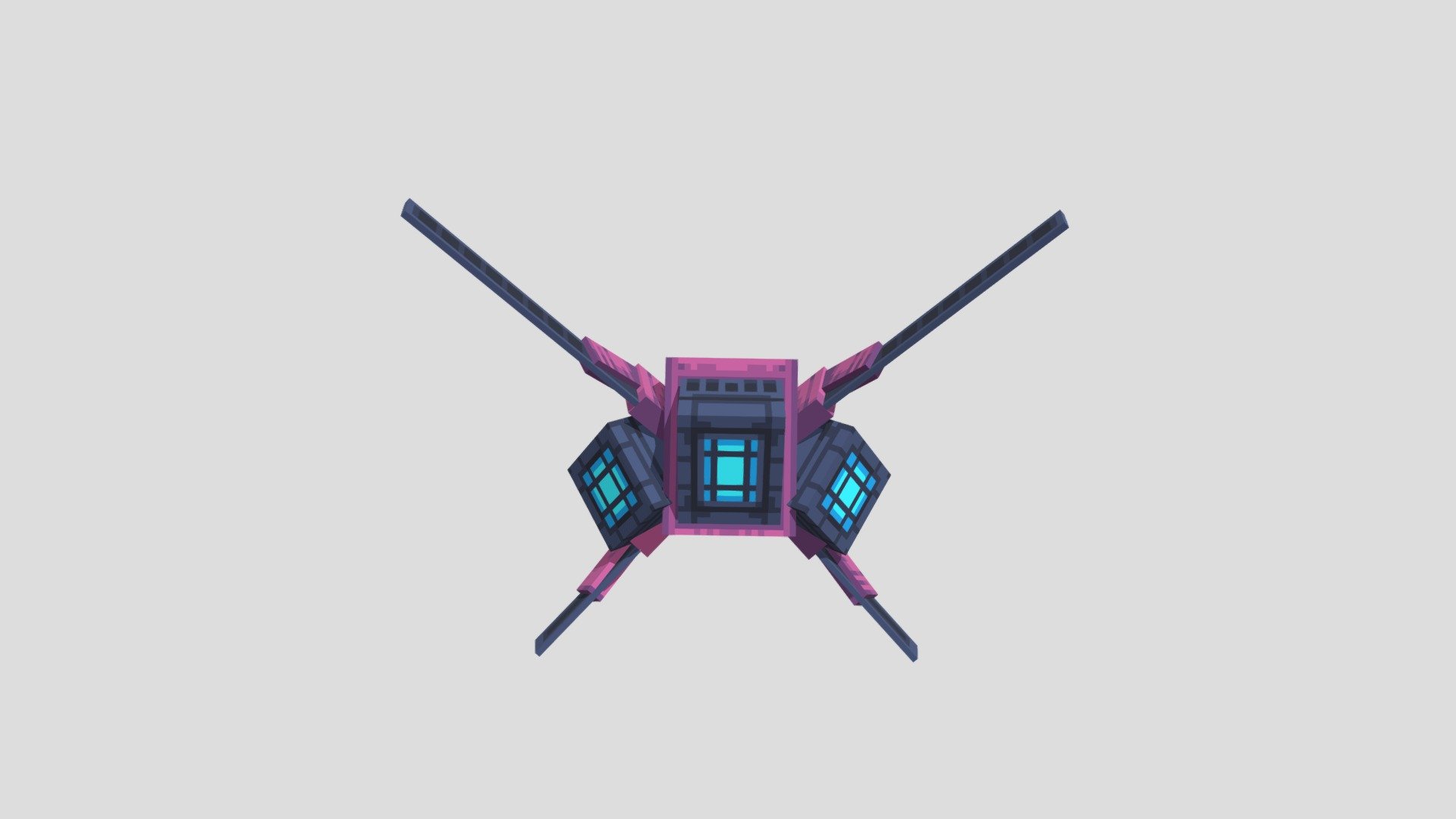 Voxel Alien Spaceship - 3D model by Icy Studios (@icystudios) [05eefe0 ...