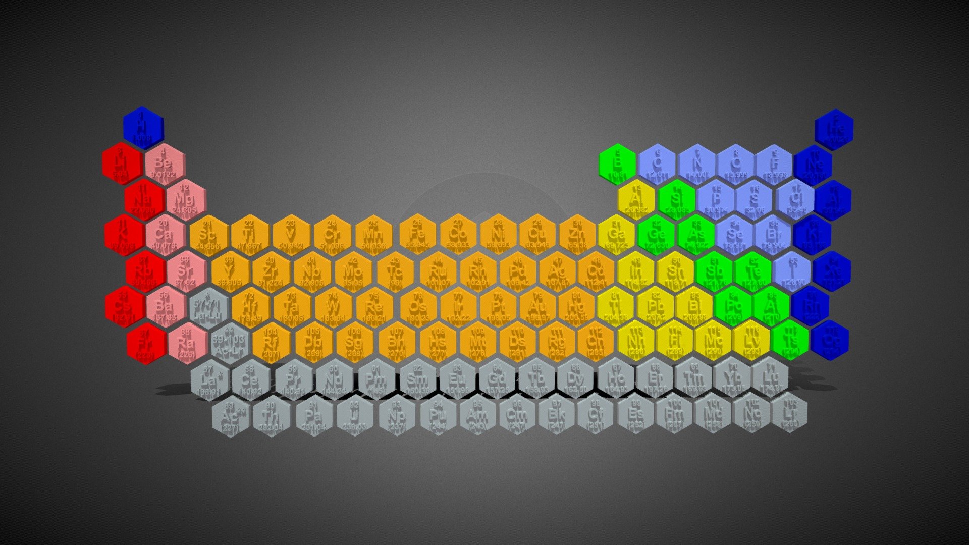 Periodic table - Buy Royalty Free 3D model by flakecz [05efa74 ...