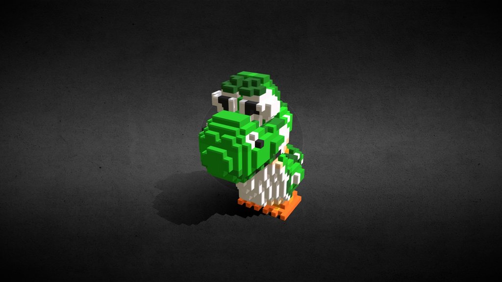 Yoshi en Minecraft de un skin de las criaturas - A 3D model collection ...
