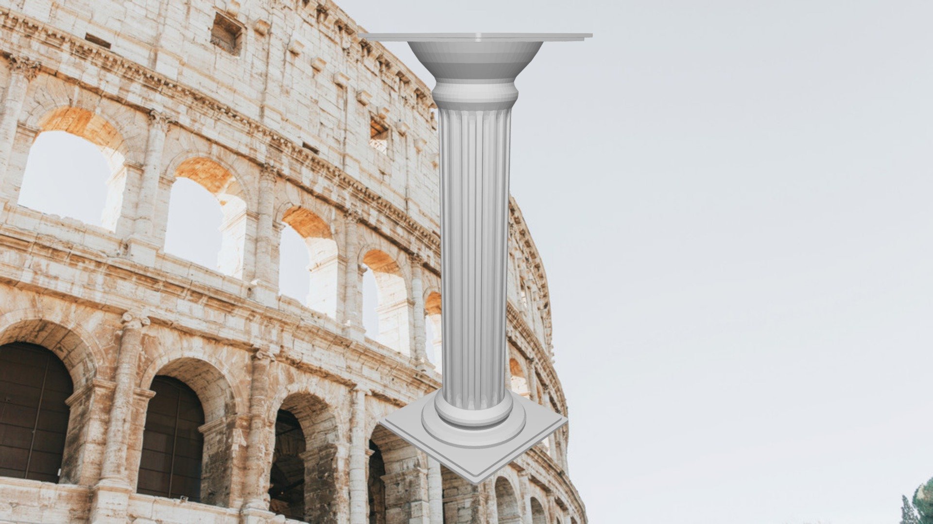 Roman Column - 3D model by dannyjackson [05f4299] - Sketchfab