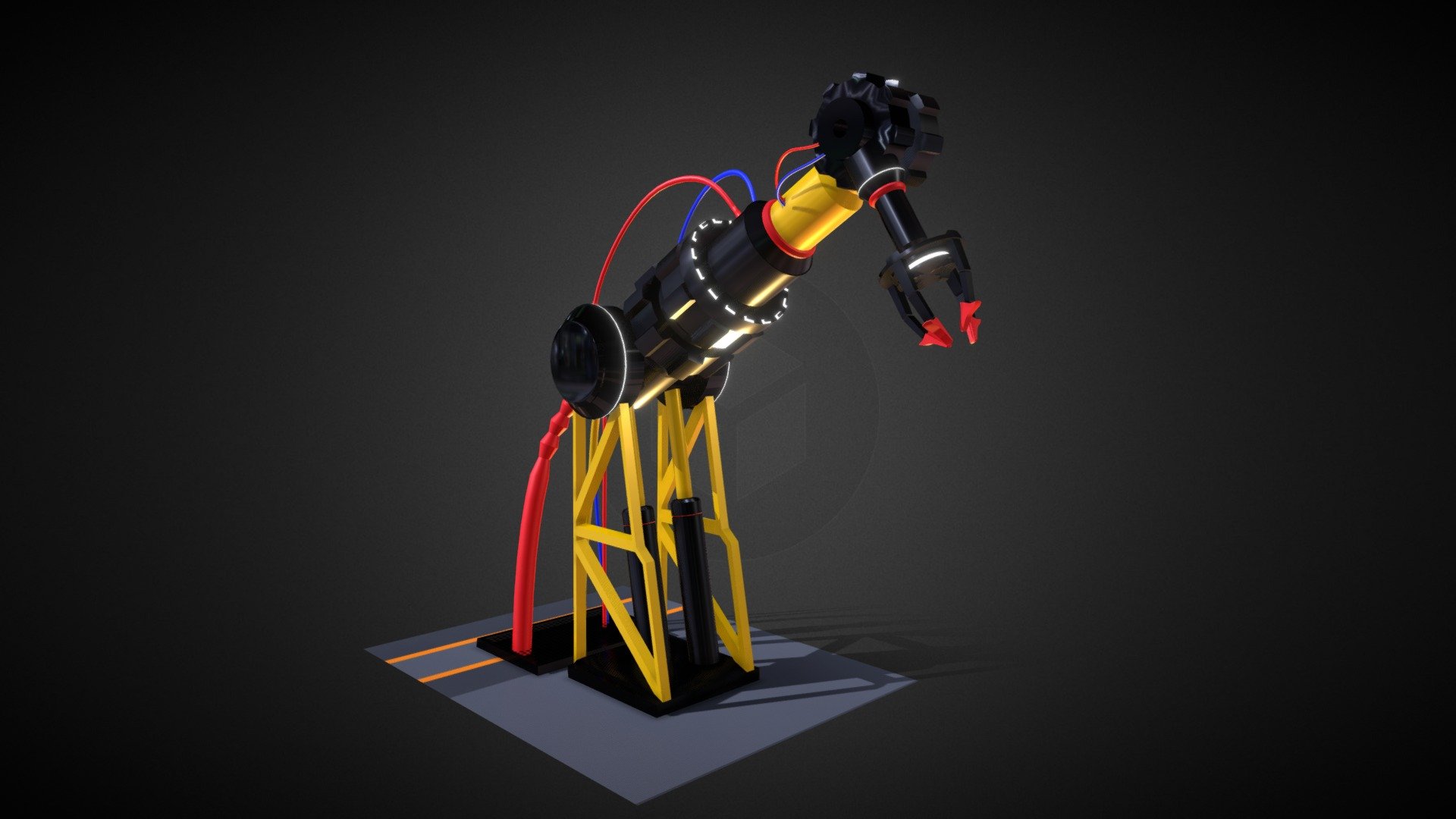 Robotic Machine - 3D model by Kalita [05f4c3c] - Sketchfab