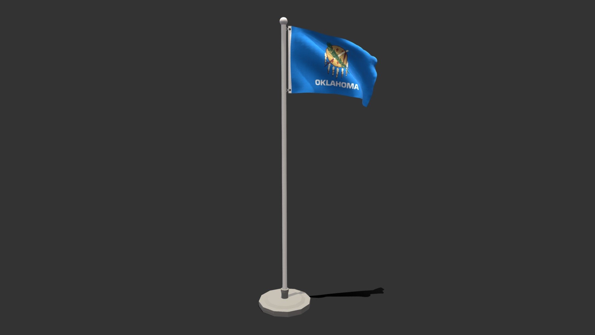 Seamless Animated Oklahoma Flag - Buy Royalty Free 3D model by chroma3d ...