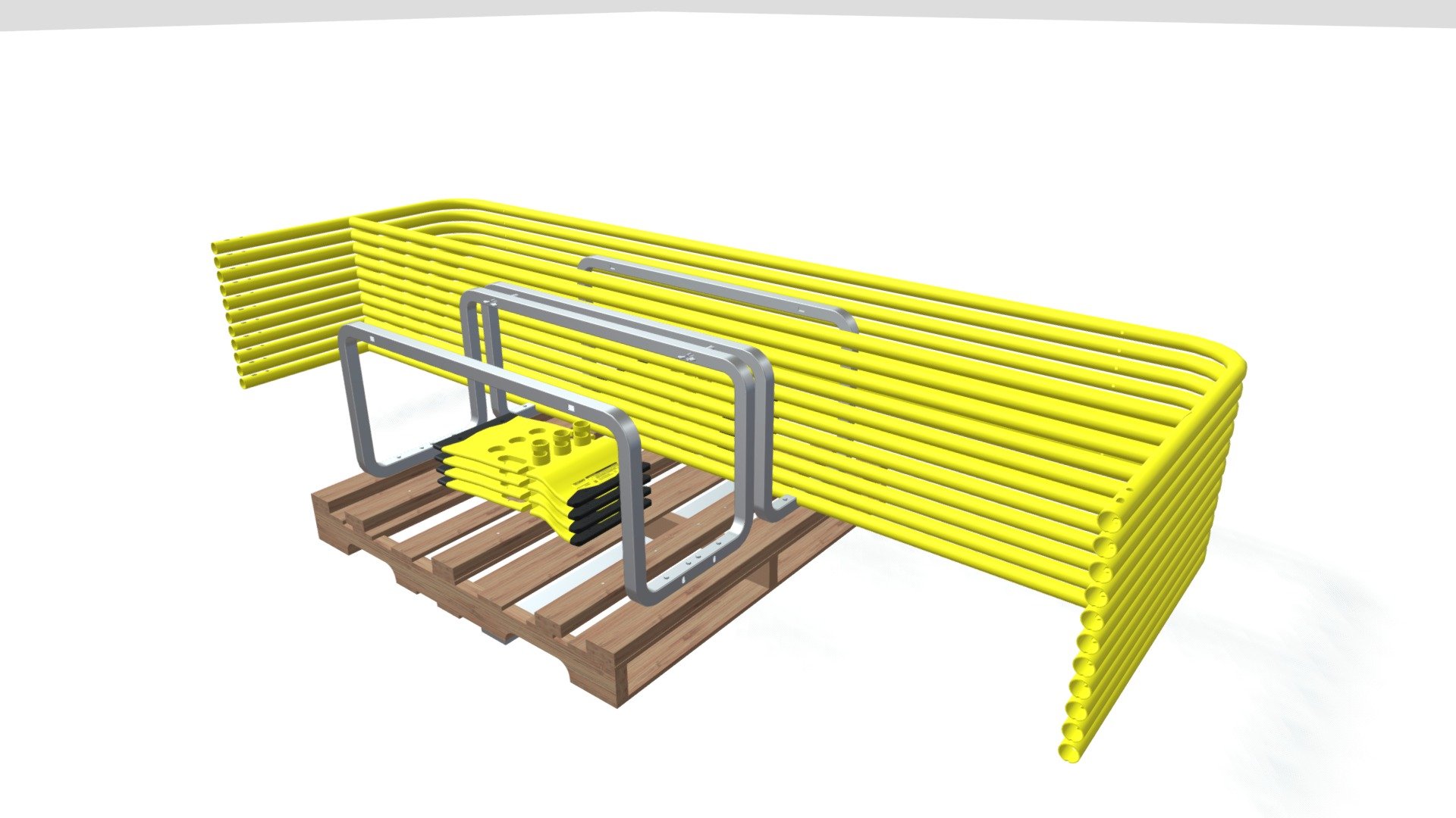 70769 Zip Base RZ Guardrail Stack Pallet - 3D model by Interactive 3D ...
