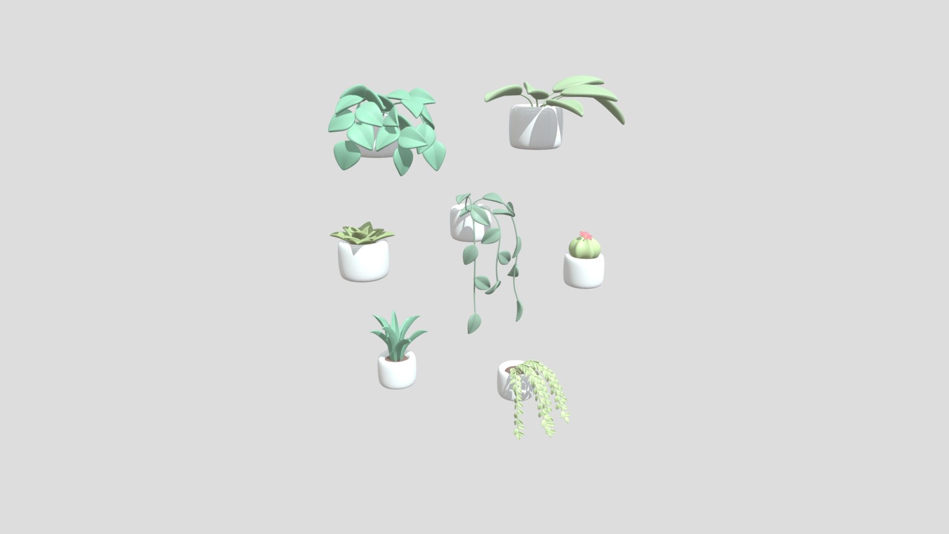 Stylized Low Poly Plant Pack - 3D model by sysinacgi [05fa587] - Sketchfab