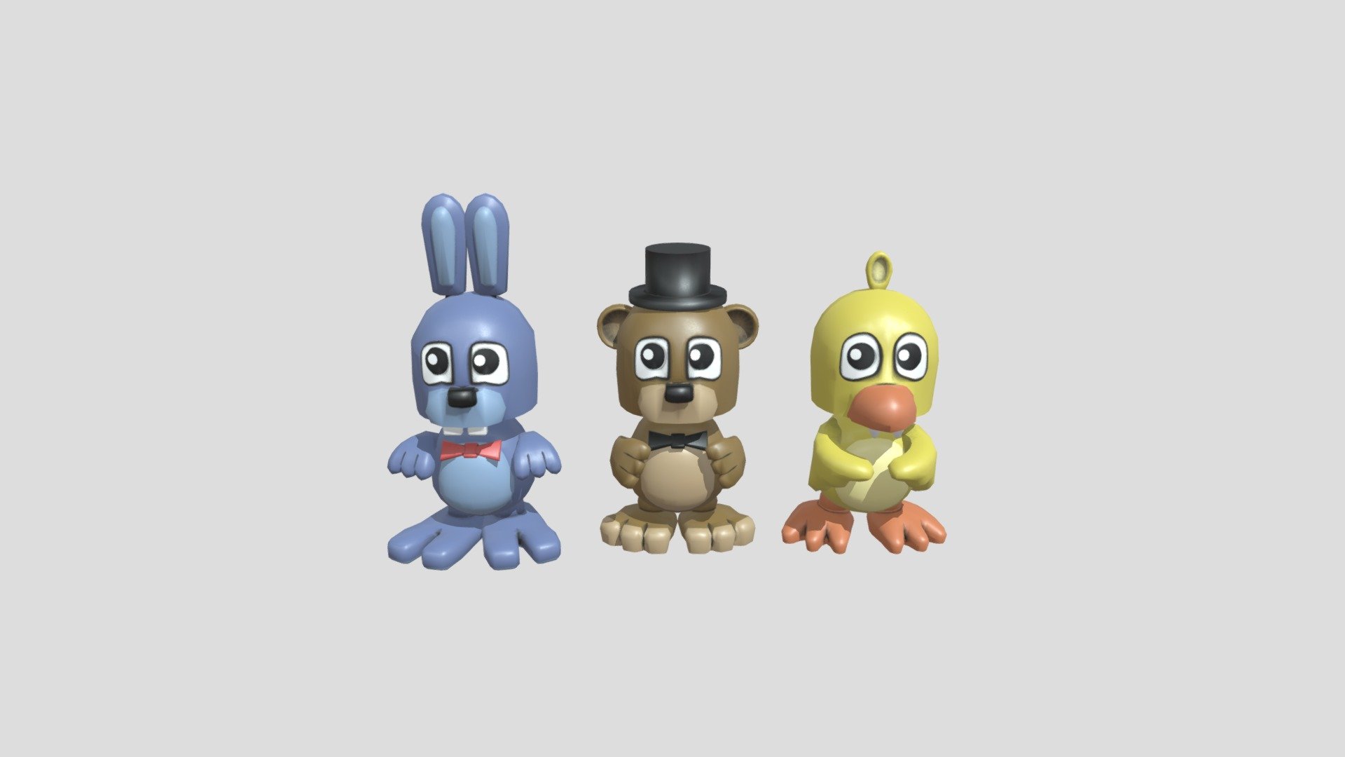 FNAF 3 Bobble Heads - Download Free 3D model by AdamNeverStopsGaming ...