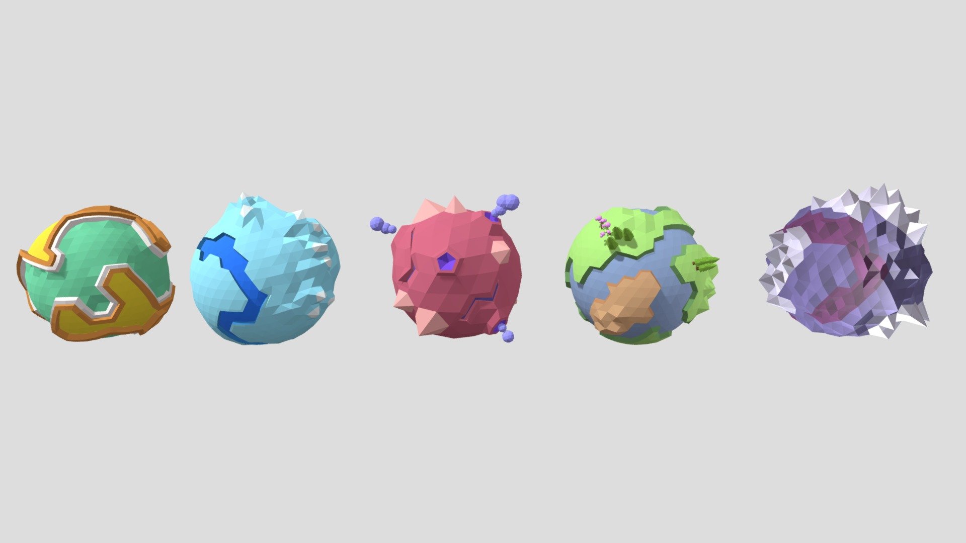 Low Poly Planet Series - 3D model by Reseda (@resedahe) [05fc1e1 ...