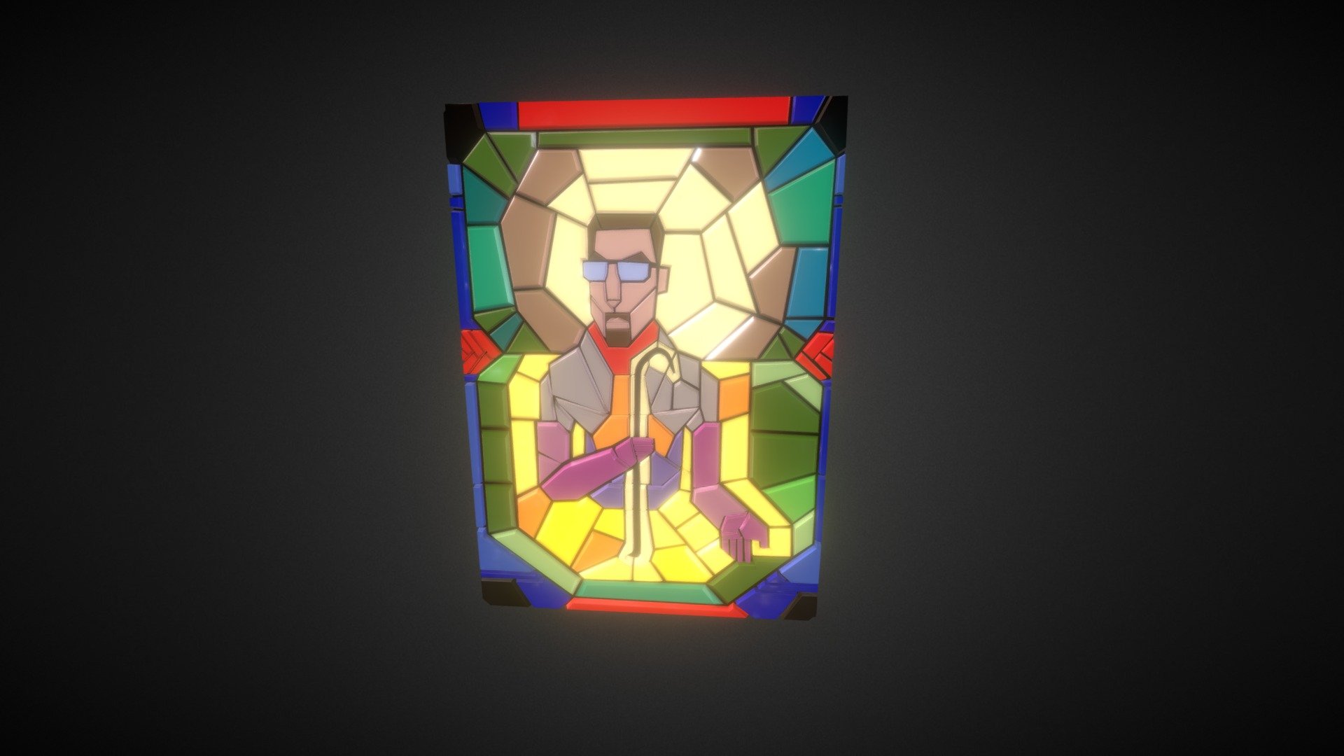 Gordon Freeman mosaic - Download Free 3D model by Evgeniy P (@EvgenP ...